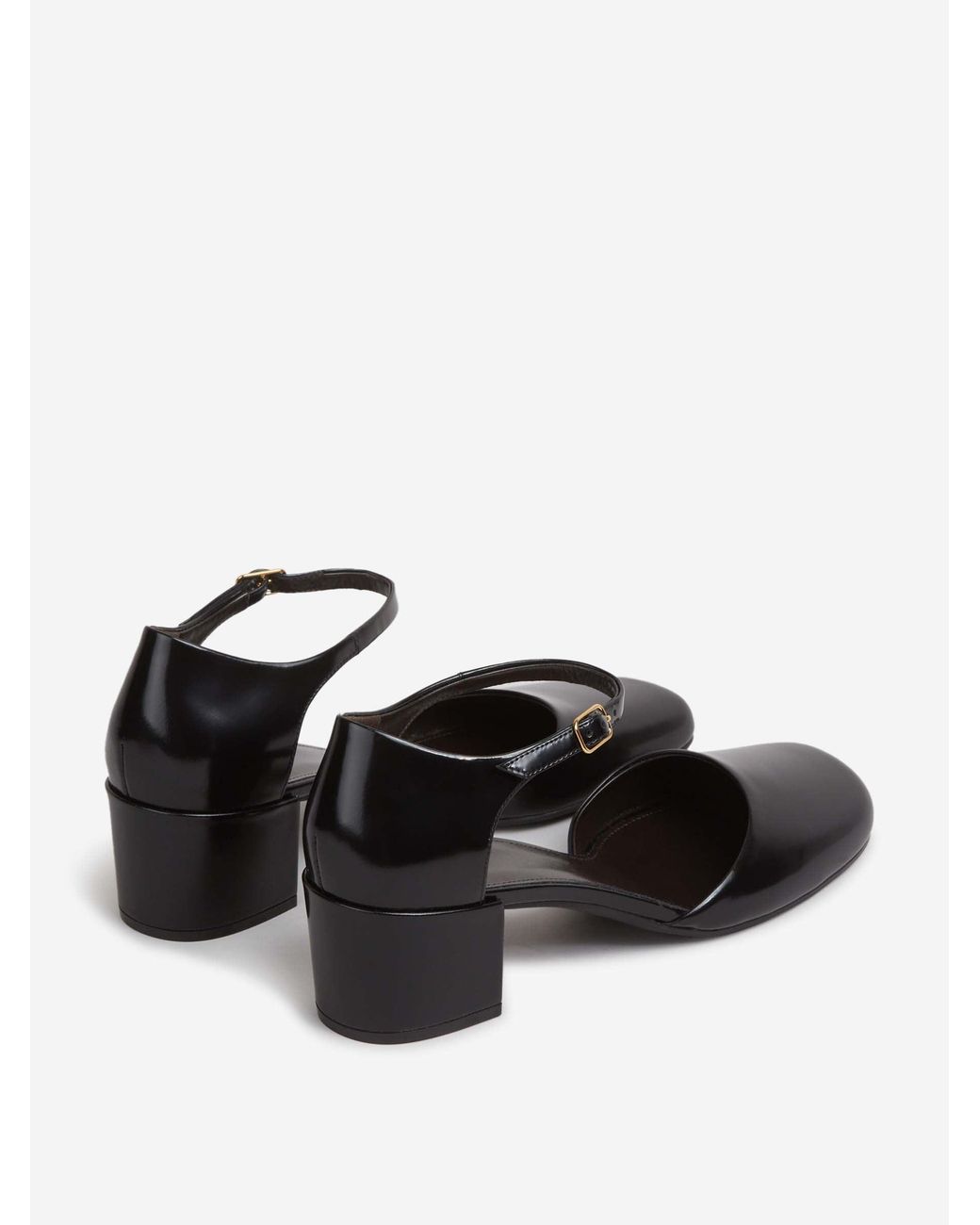 The Row Penelope Buckle Shoes in White | Lyst
