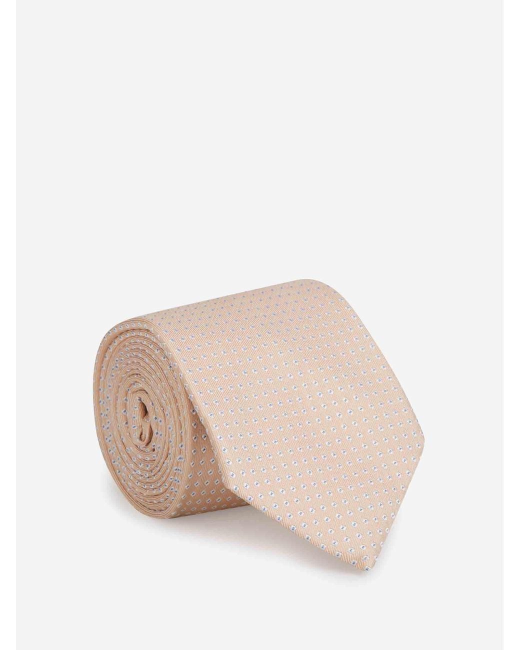 Petronius Silk Floral Tie in Natural for Men | Lyst UK