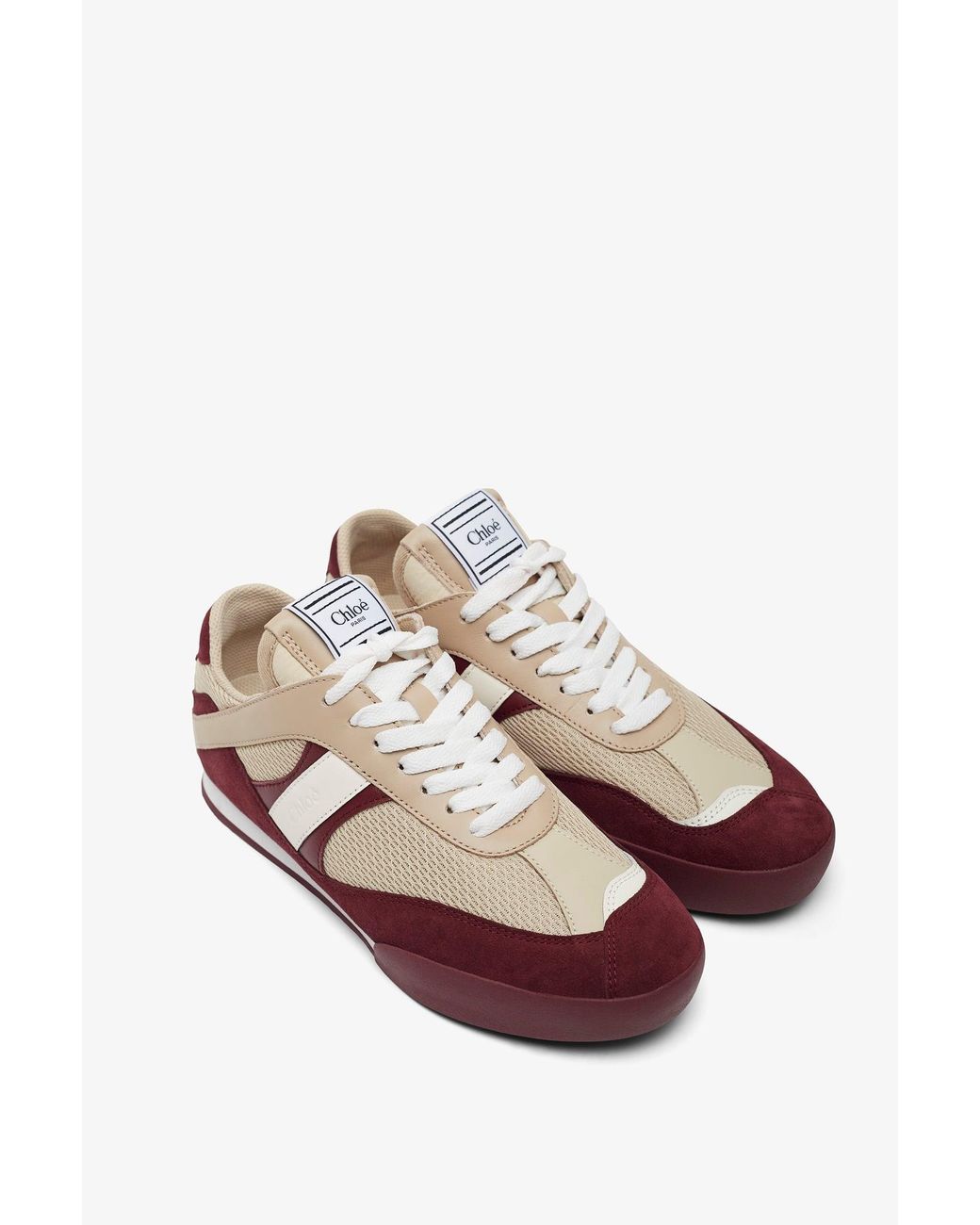 Chloé Chloe Kick Beige Sneakers | Lyst