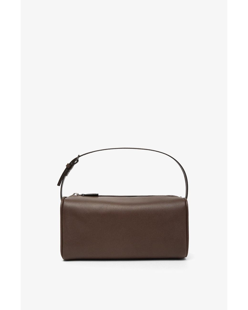 The Row 90's Bag Dark Khaki Leather Bag in Brown | Lyst