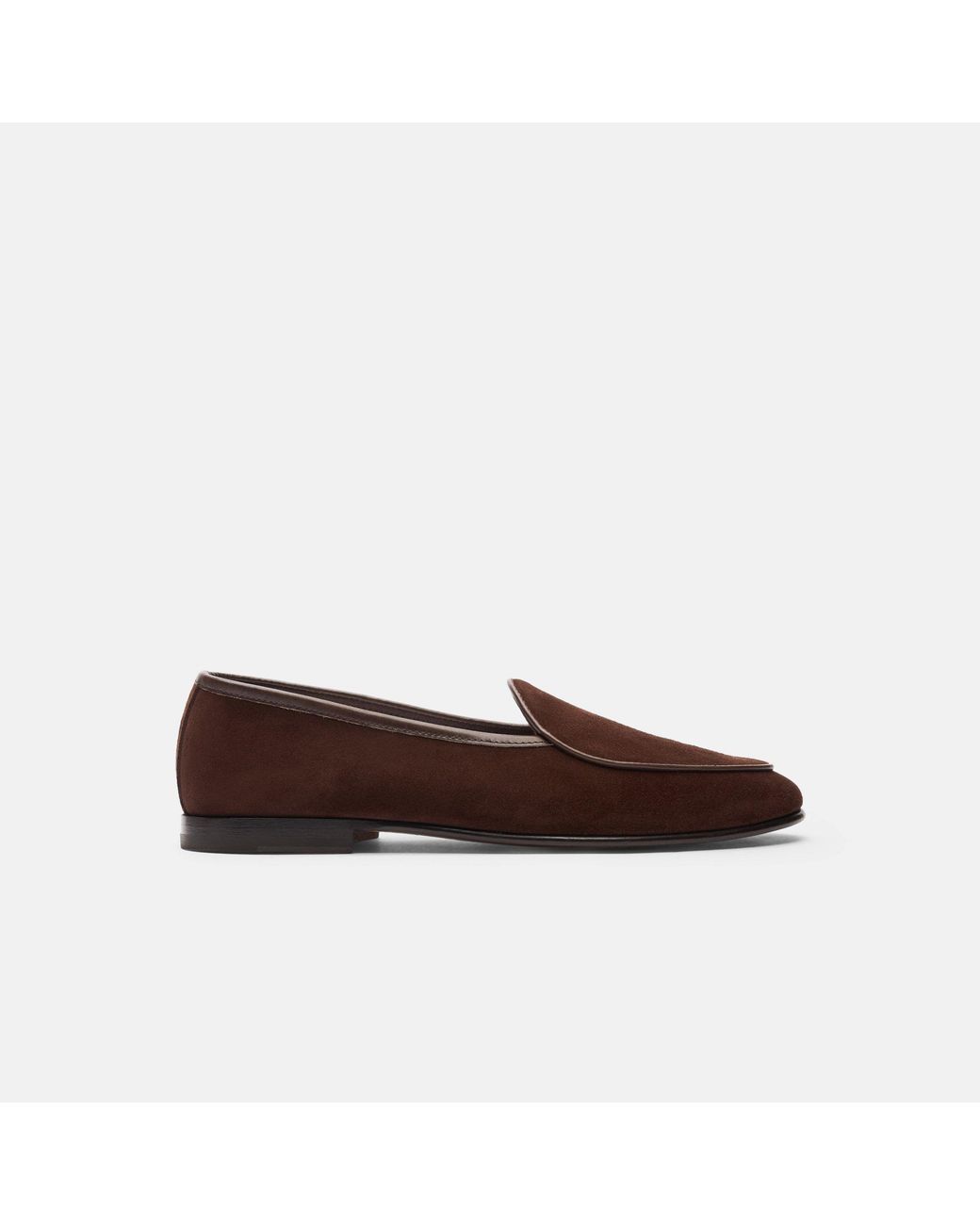 SCAROSSO Nils Brown Suede Loafers in Black for Men | Lyst