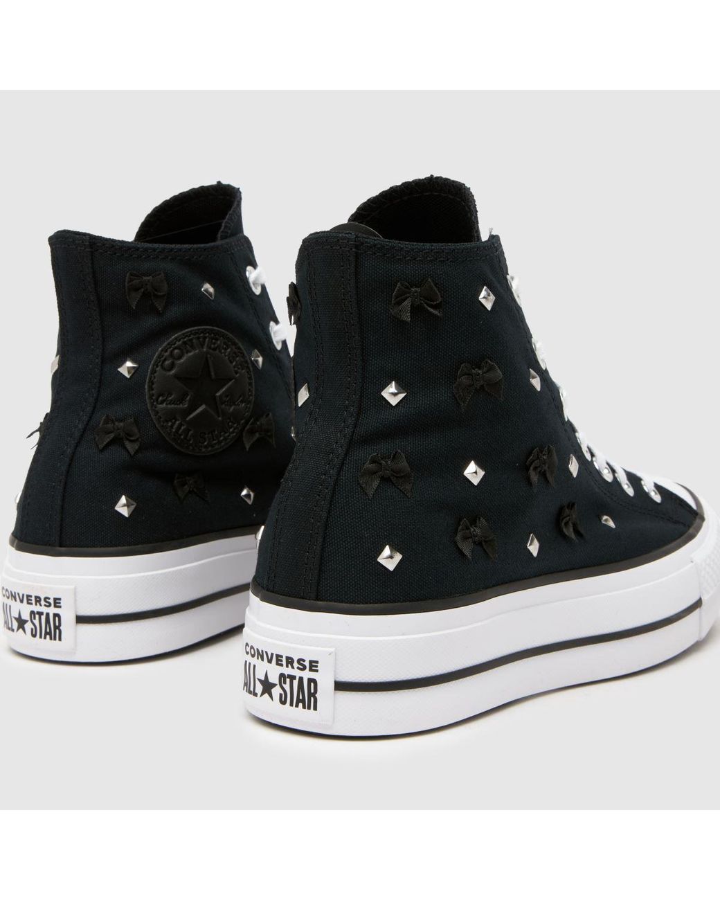 Converse All Star Lift Hi Stud Trainers in Black | Lyst UK