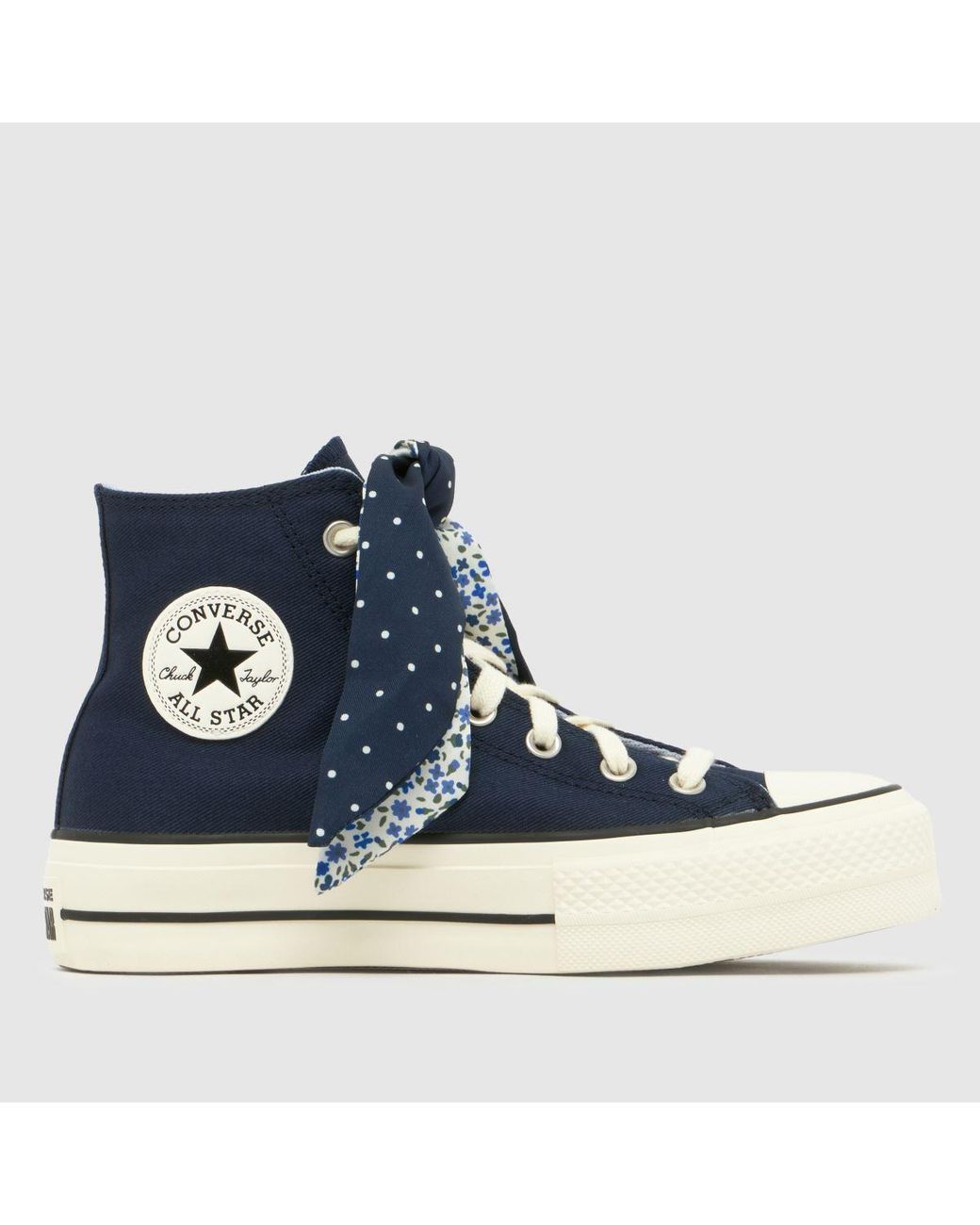Converse All Star Lift Hi Clubhouse Trainers in Blue | Lyst UK