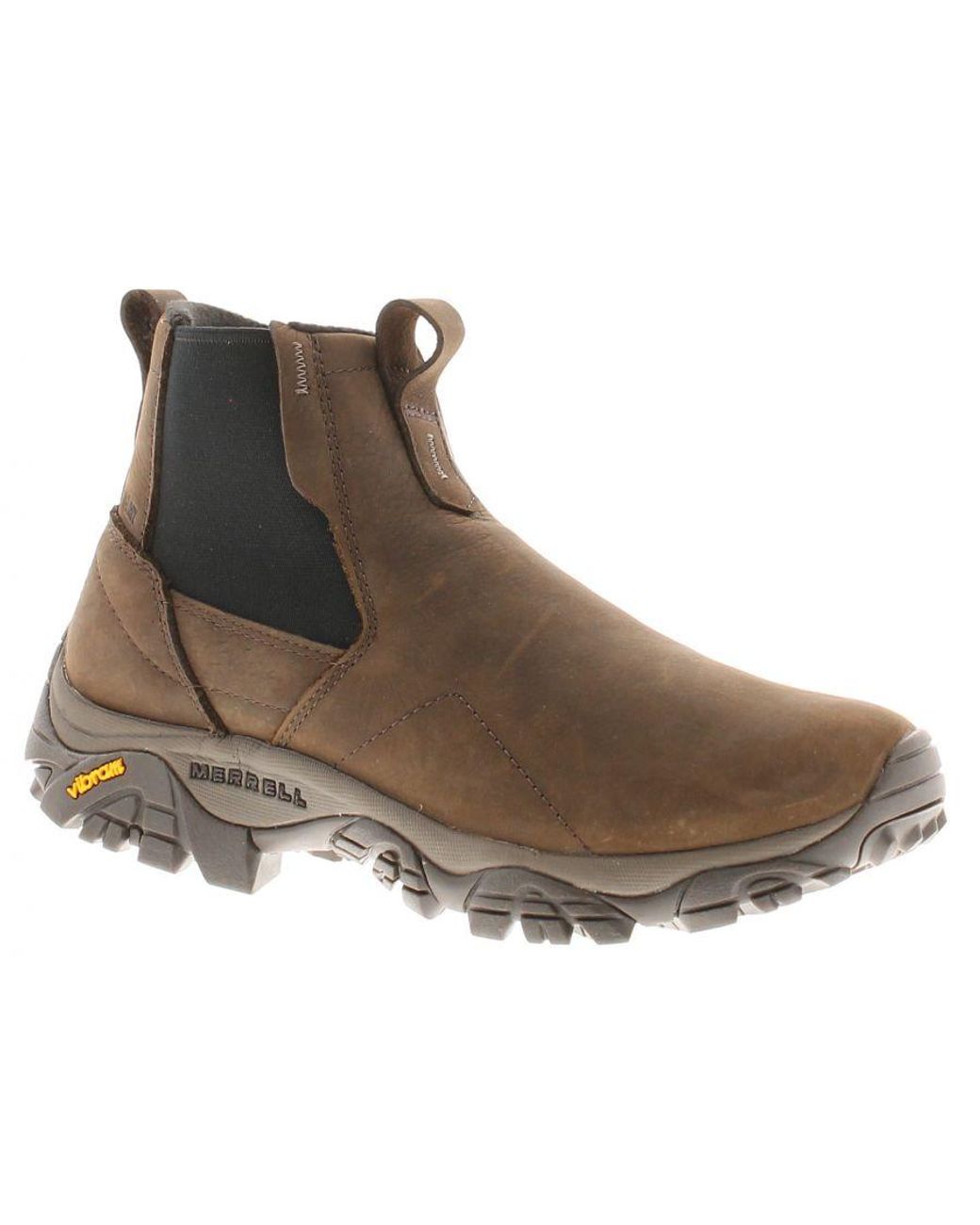 Merrell Waterproof Boots Moab Adventure Chelsea Leather Brown Leather ...