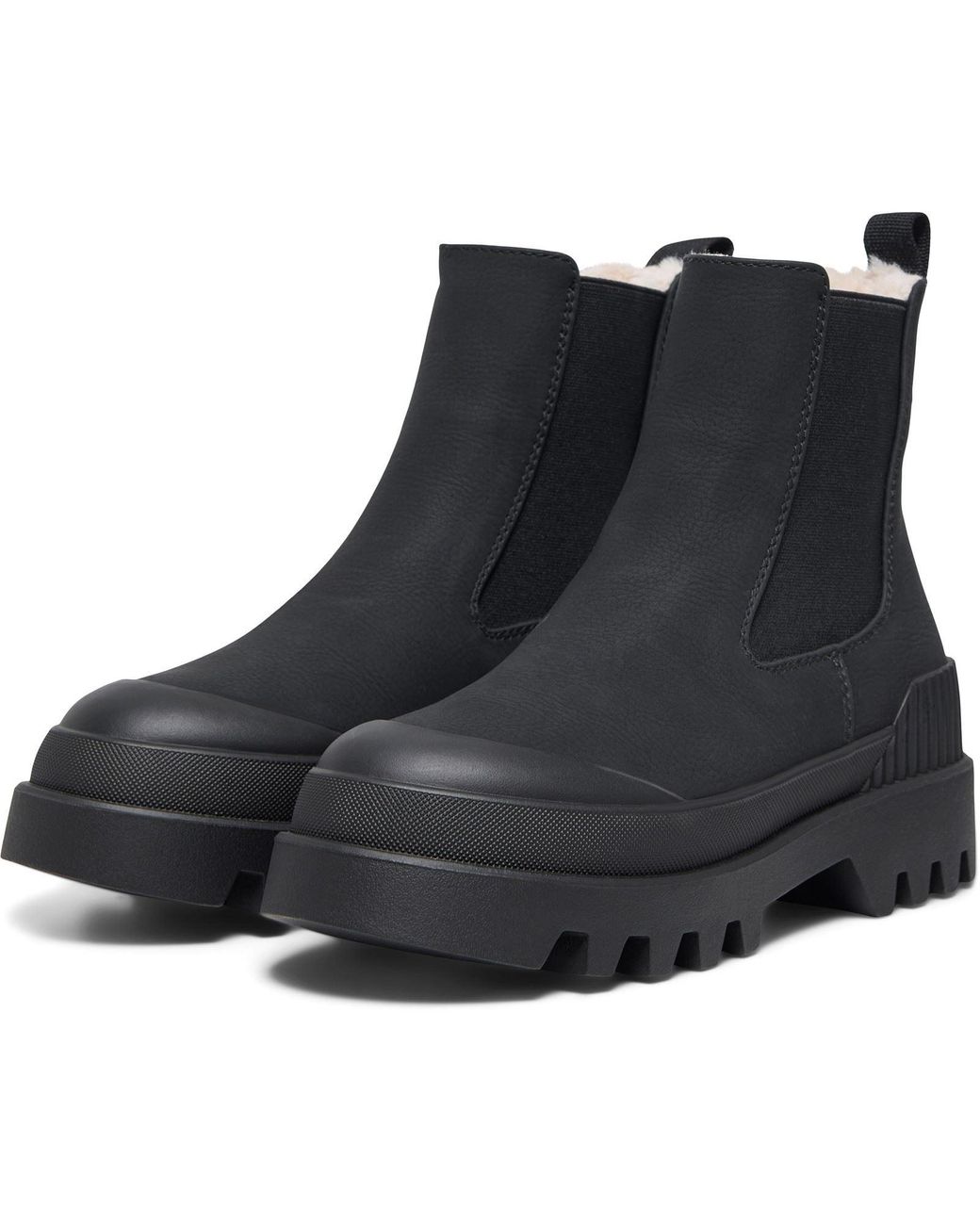 ONLY Buzz-5 Polyurethane Boots in Black | Lyst UK