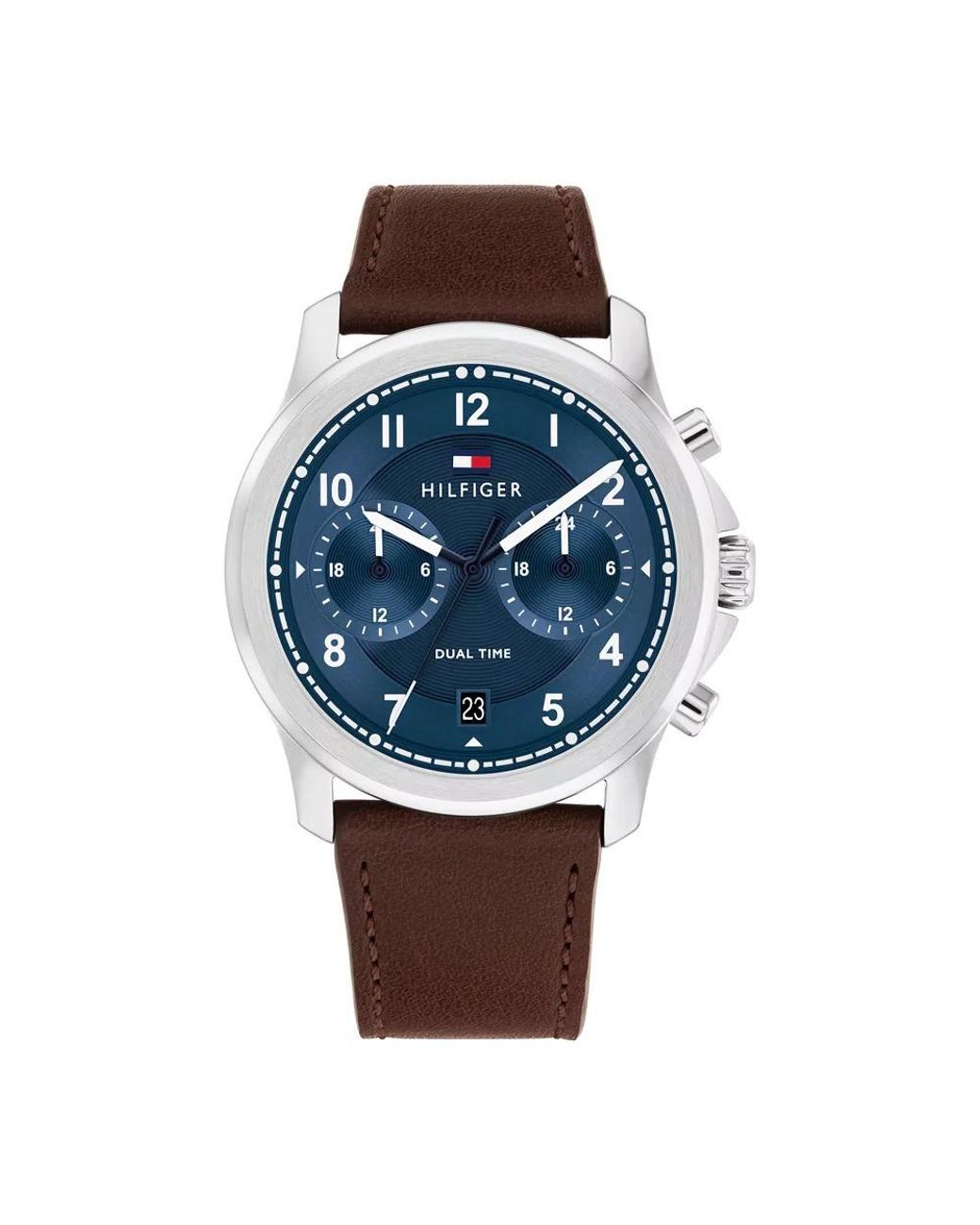 Tommy Hilfiger Wesley Watch 1710625 Material_Leather in Blue for Men ...