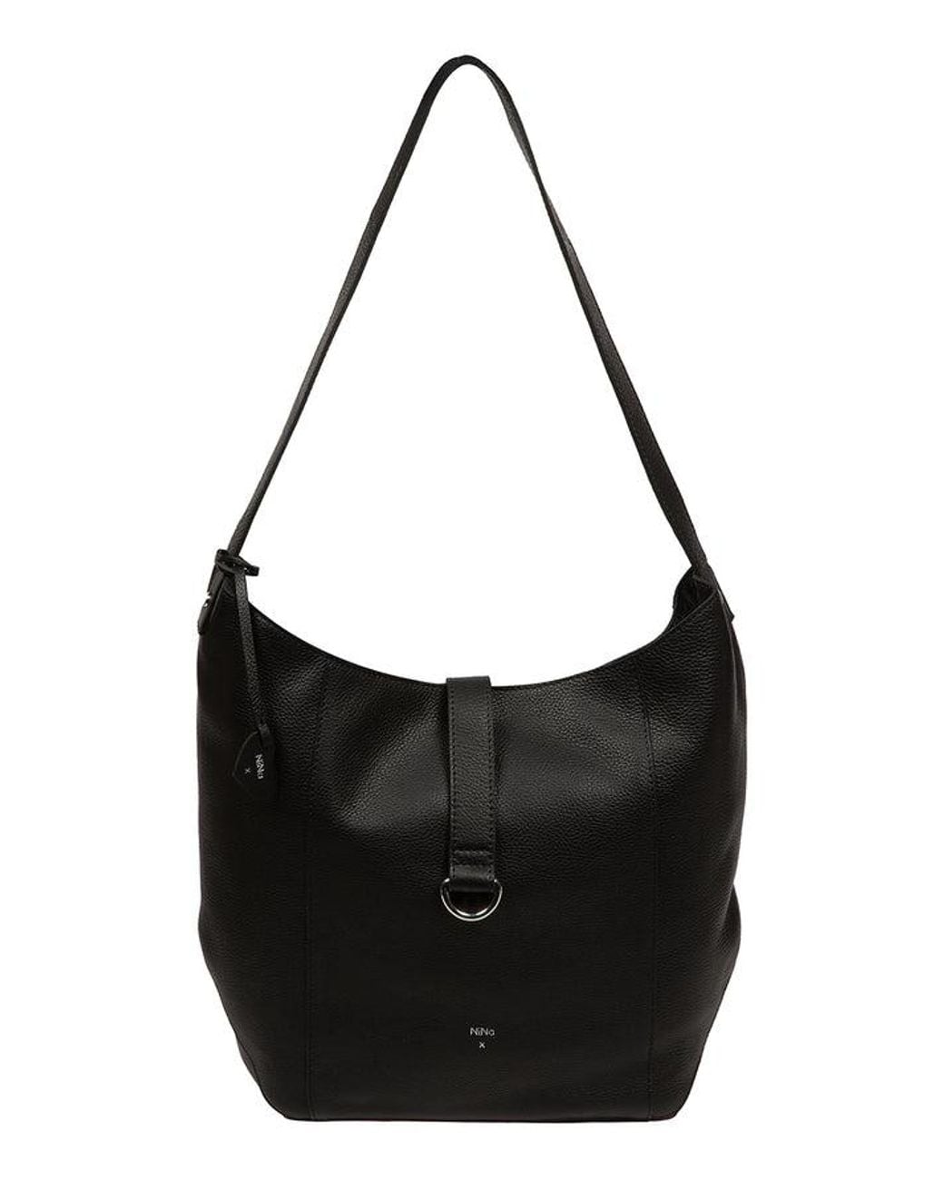 NiNa Amora 'Sofia' Leather Tote Bag in Black | Lyst UK