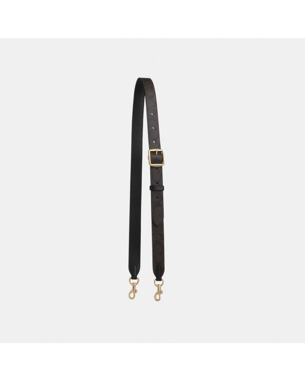 COACH Reversible Signature Pvc Strap in White | Lyst UK