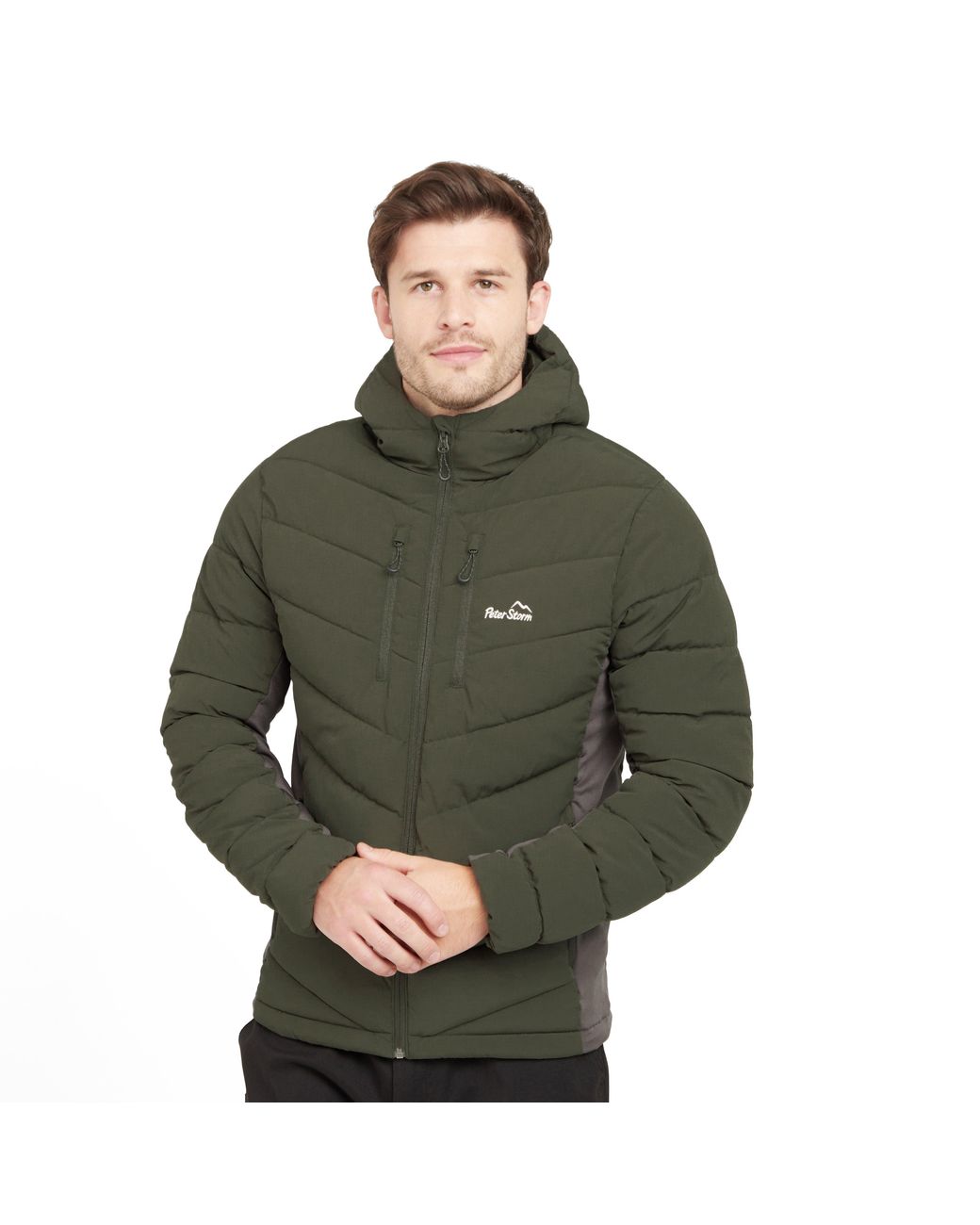 Peter Storm Ingleton Hybrid Jacket in Green for Men | Lyst UK