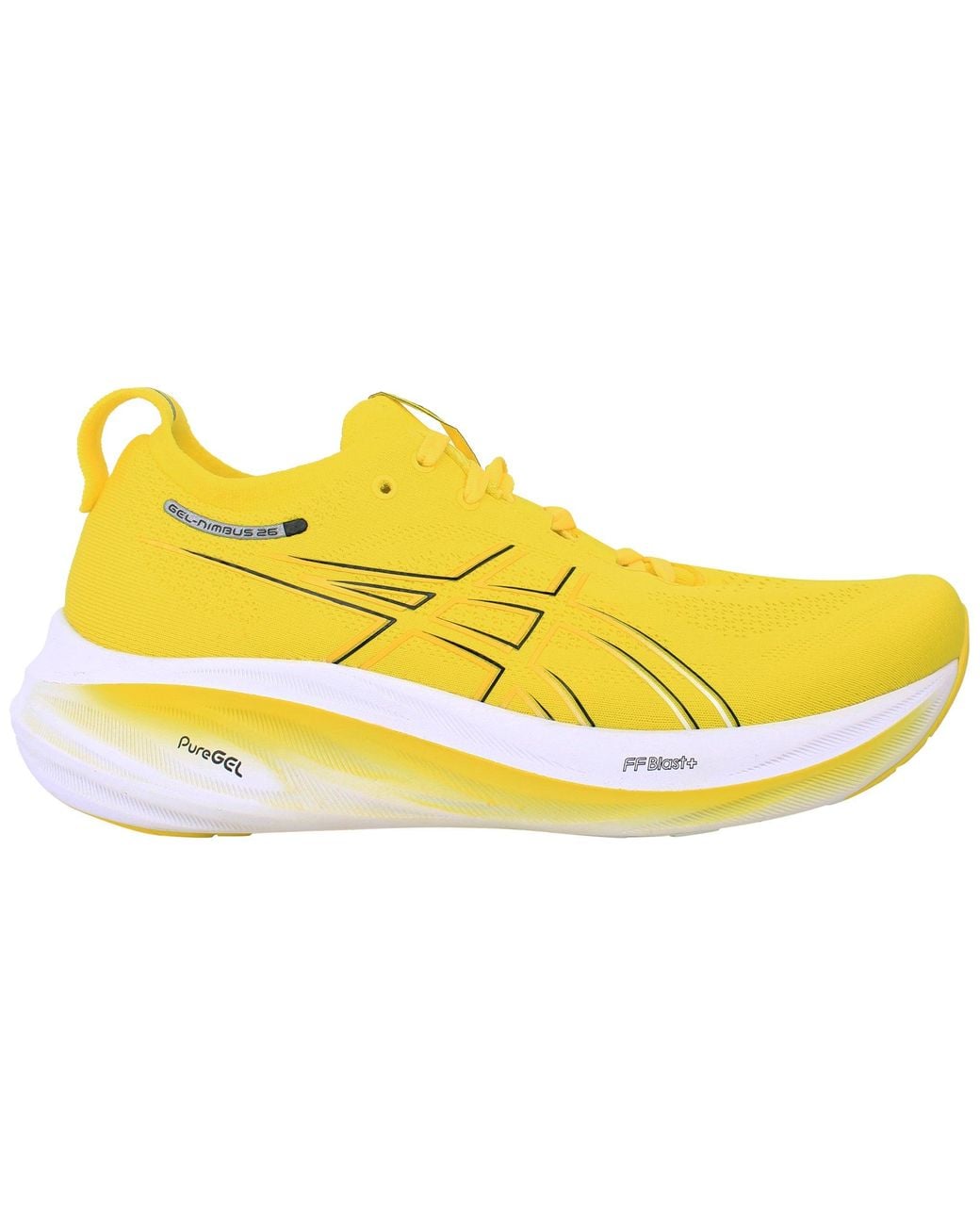 Asics Gel-Nimbus 26 Running Shoes in Yellow for Men | Lyst UK
