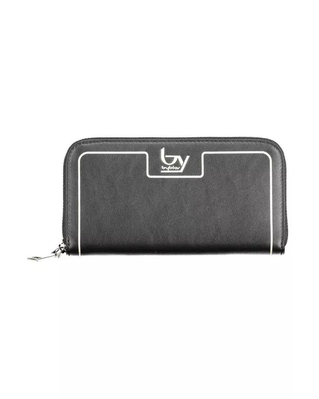 Byblos Geometric Zip Walletmodel By12690 in Black | Lyst UK