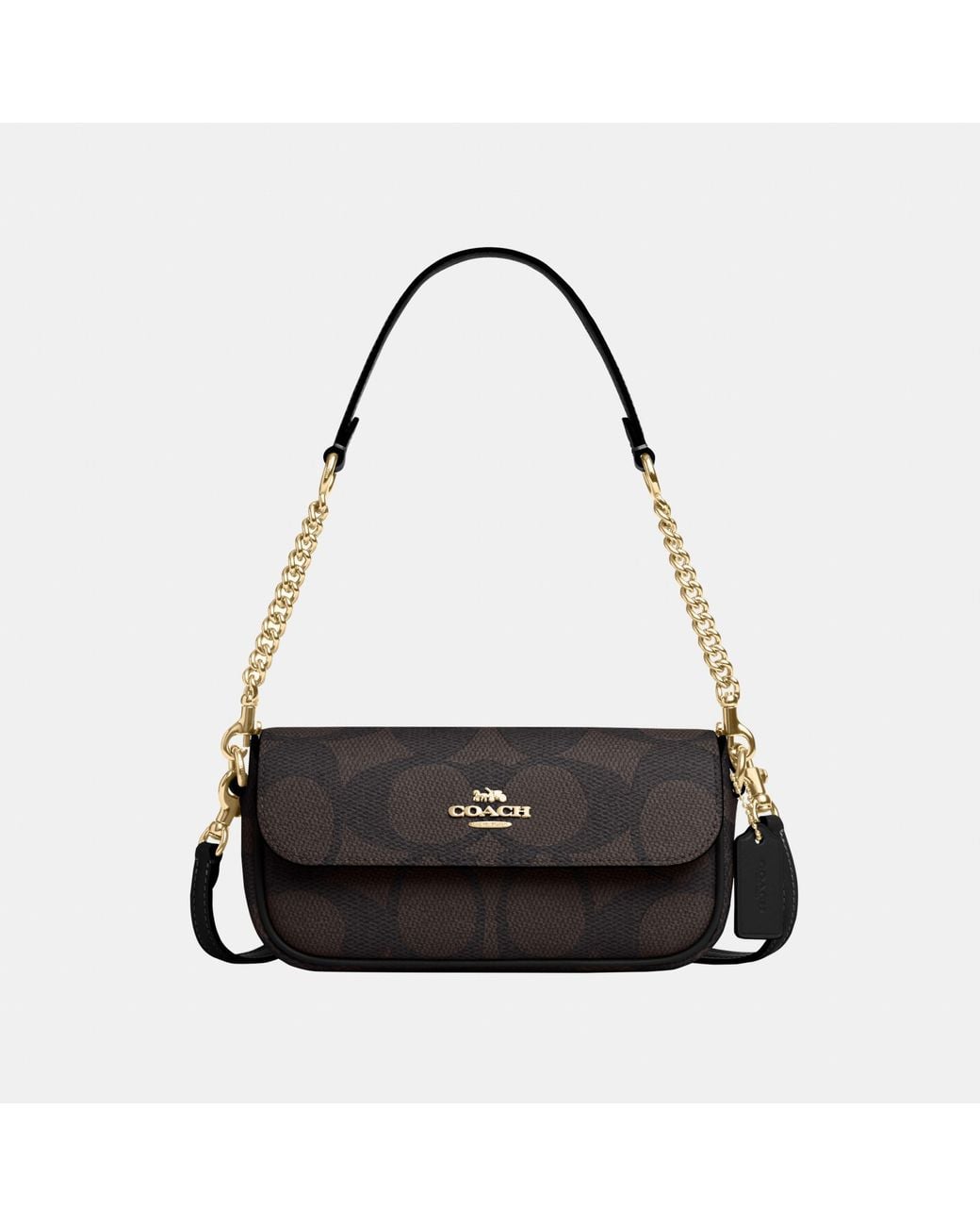 COACH Hailey Flap Bag in Black | Lyst UK
