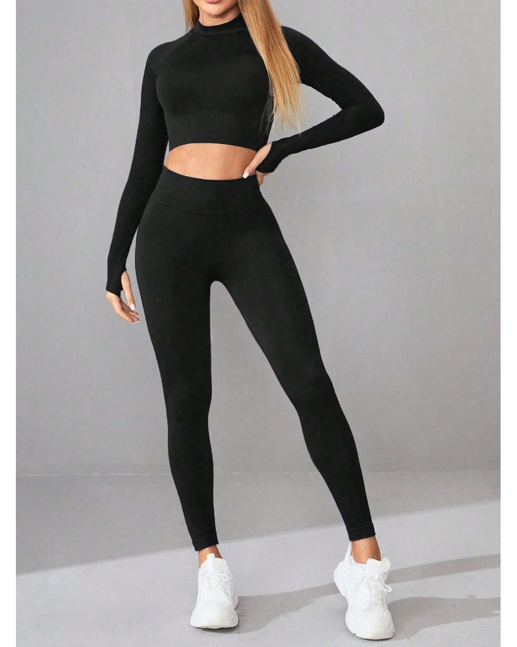 Everyday the Label 2 Piece Seamless Workout Set in Black | Lyst UK