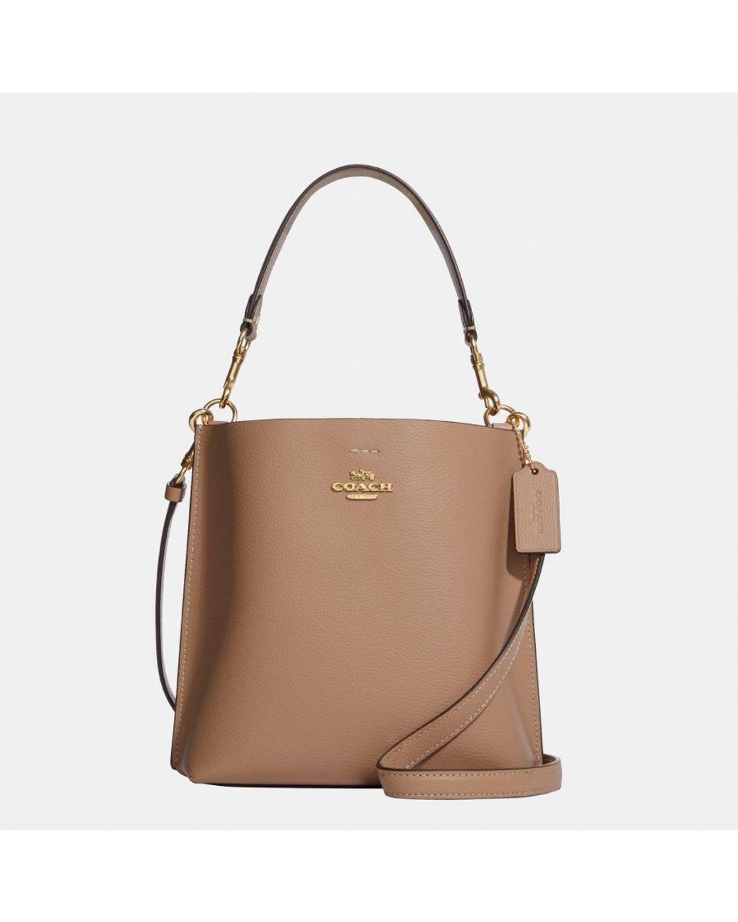 COACH Double Face Leather Mollie Bucket 22 Bag in Brown | Lyst UK