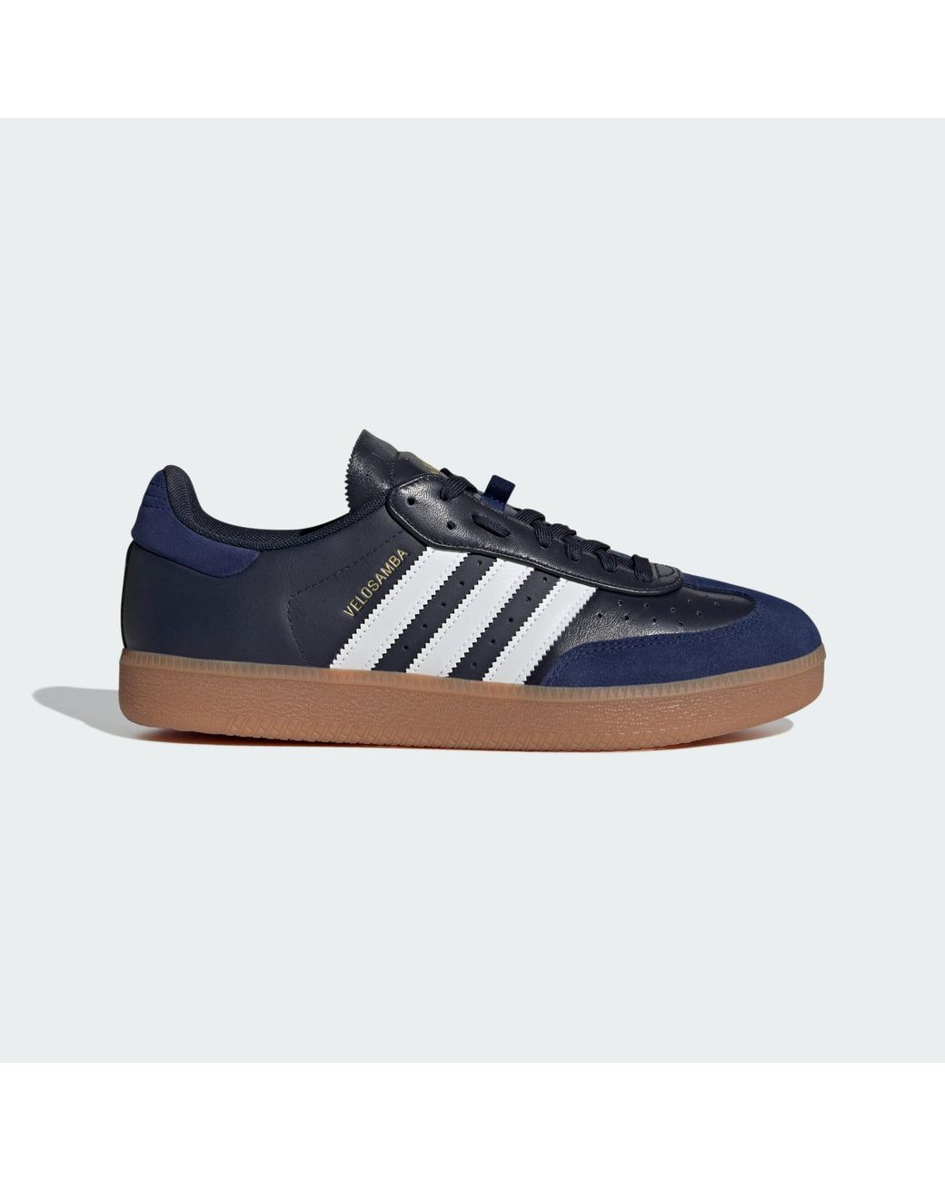 adidas Originals Velosamba Leather Shoes in Blue | Lyst UK