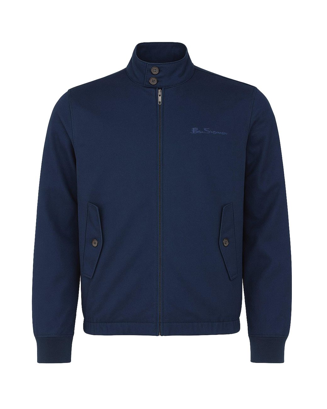 Ben Sherman Signature Harrington Jacket Cotton in Blue for Men | Lyst UK