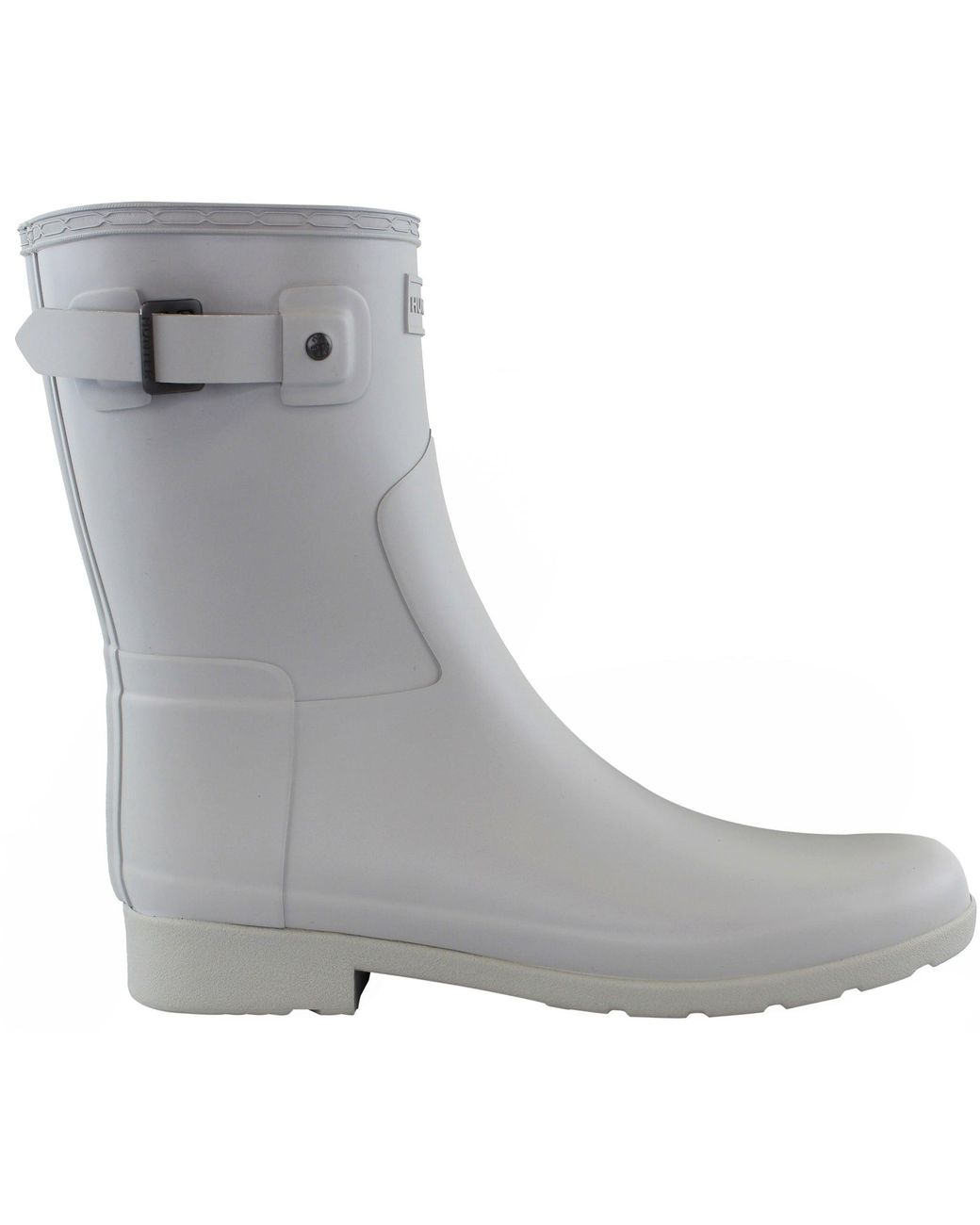 HUNTER Refined Short Wellington Boots Rubber in Grey | Lyst UK