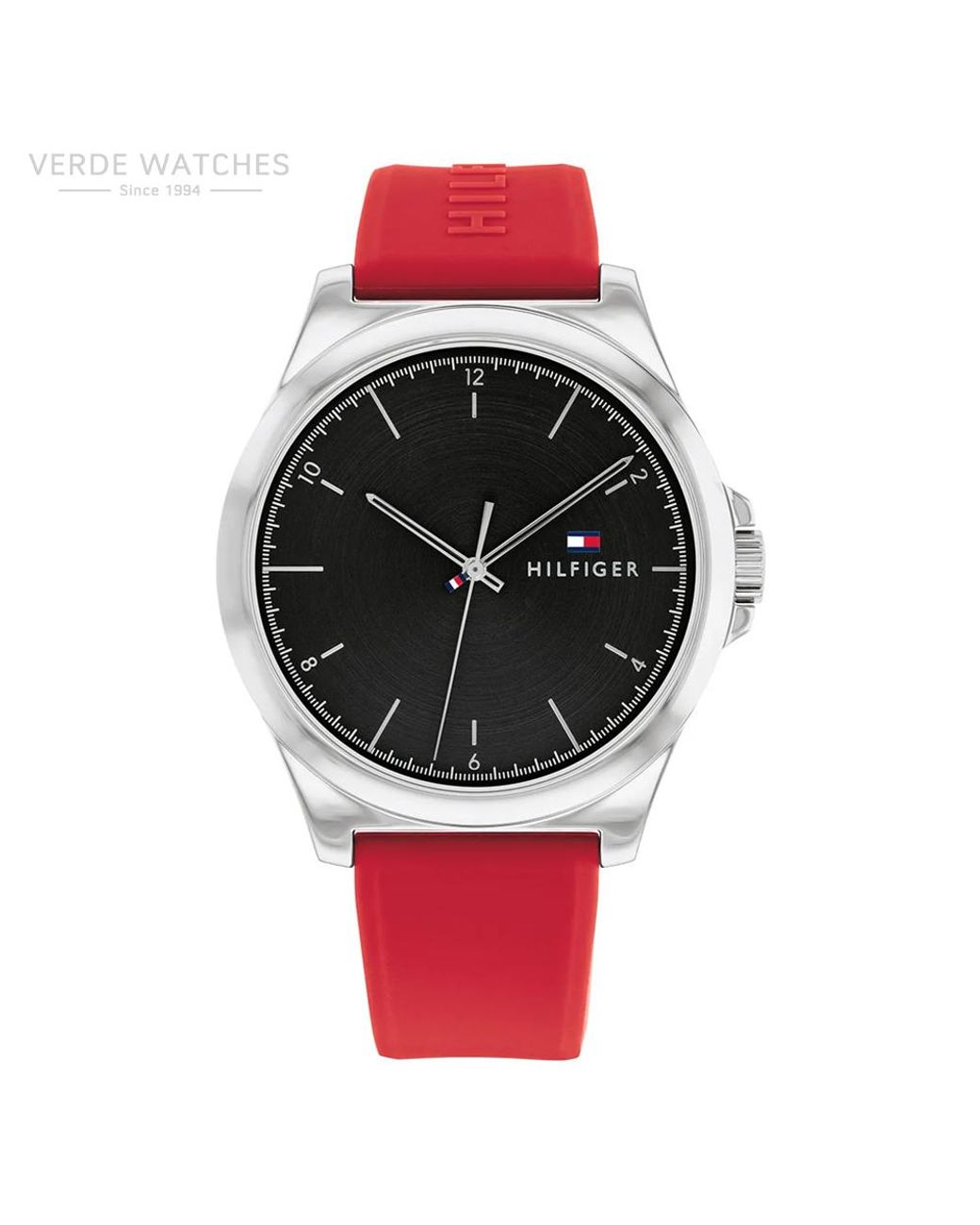 Tommy Hilfiger Norris Watch 1710615 Material_Silicone in Black for Men ...