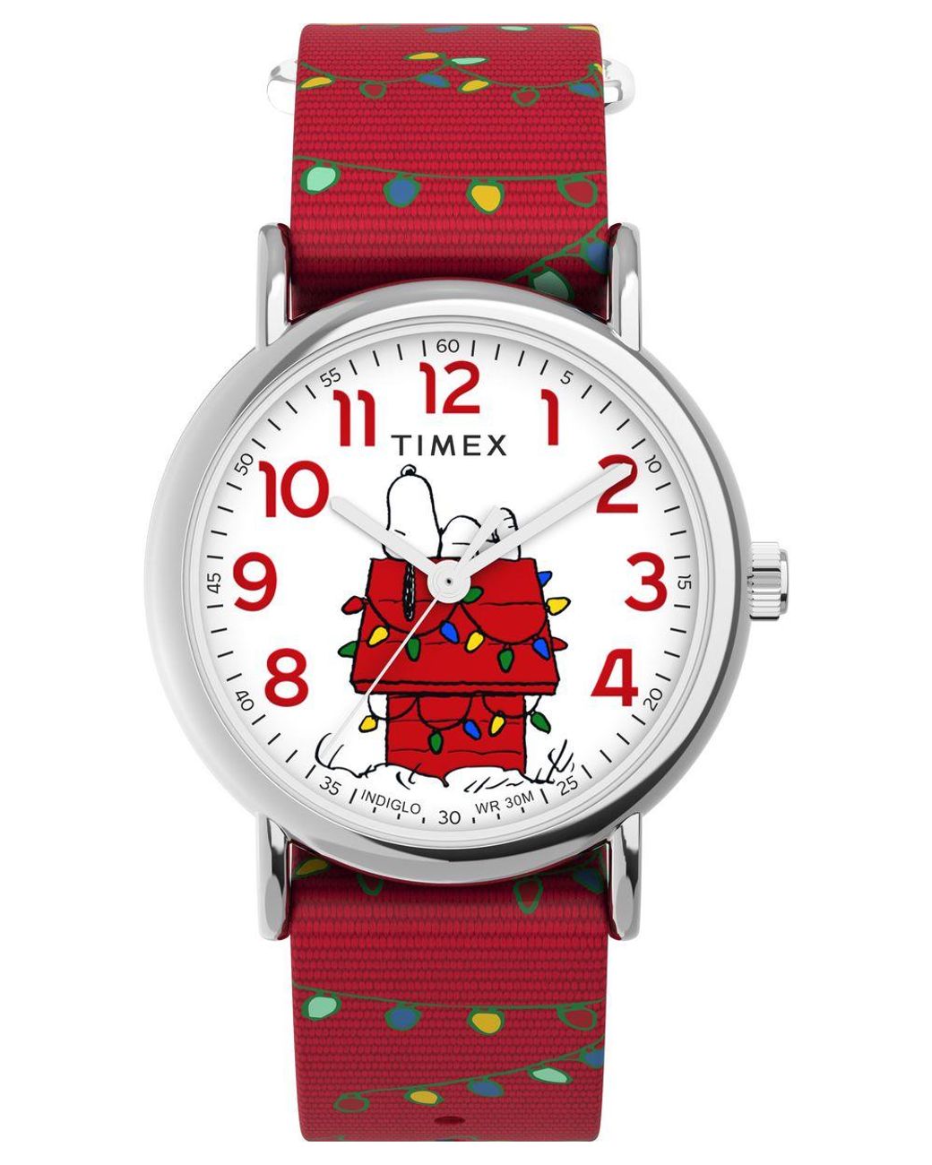 Timex Peanuts Weekender Watch Tw2W80800 Fabric in Red | Lyst UK