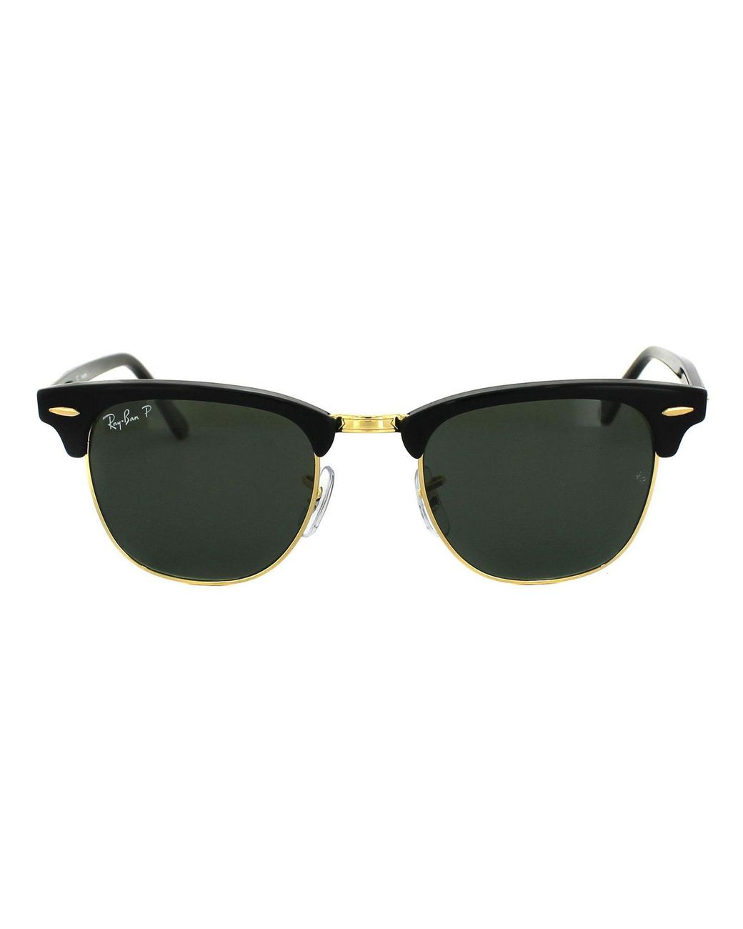 Ray-Ban Sunglasses Clubmaster 3016 901/58 Polarized Small 49Mm in Brown ...