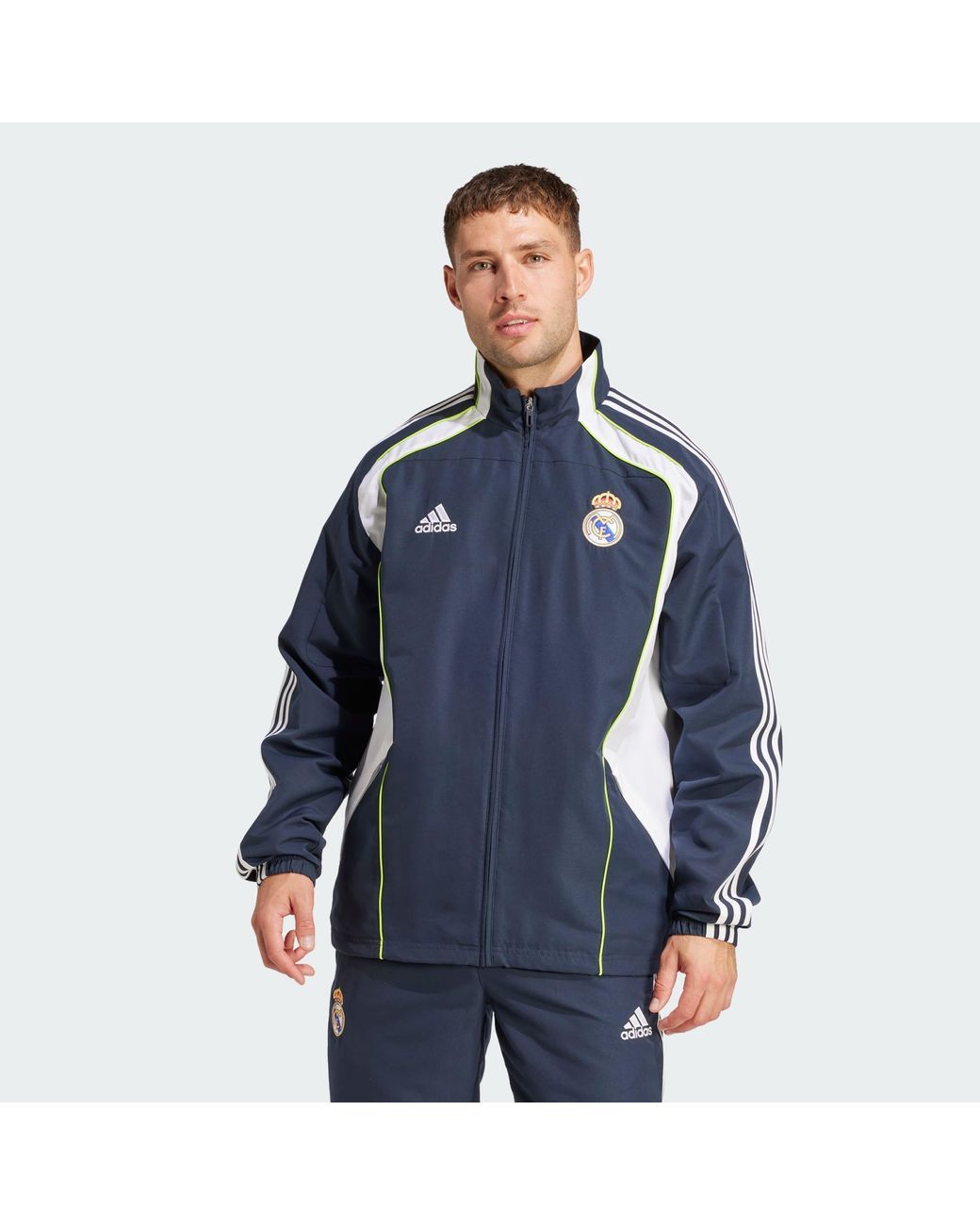 adidas Originals Real Madrid Ubp Track Top in Blue for Men | Lyst UK