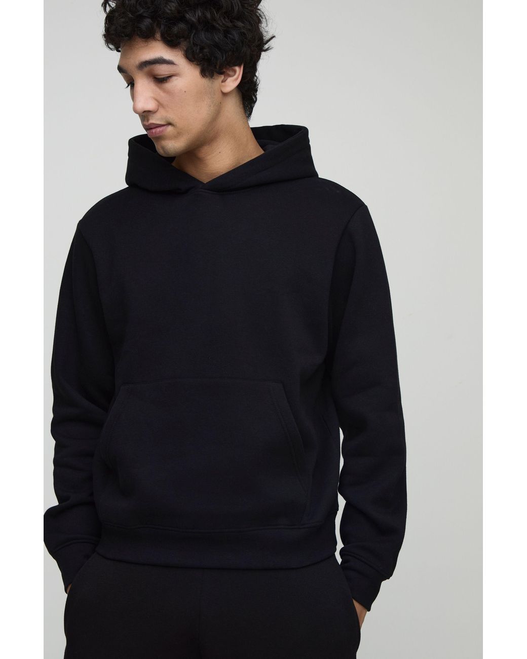 BoohooMAN Basic Boxy Over The Head Hoodie in Blue for Men | Lyst UK