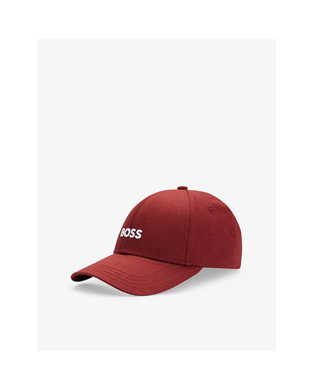 BOSS Open Logo-Embroidered Cotton-Twill Cap for Men | Lyst