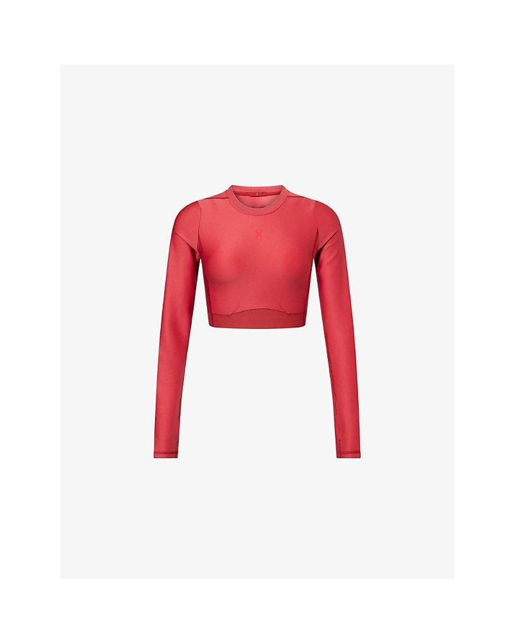 On Shoes Train Year Of The Horse Lg-Sleeve Crop Top in Red | Lyst UK