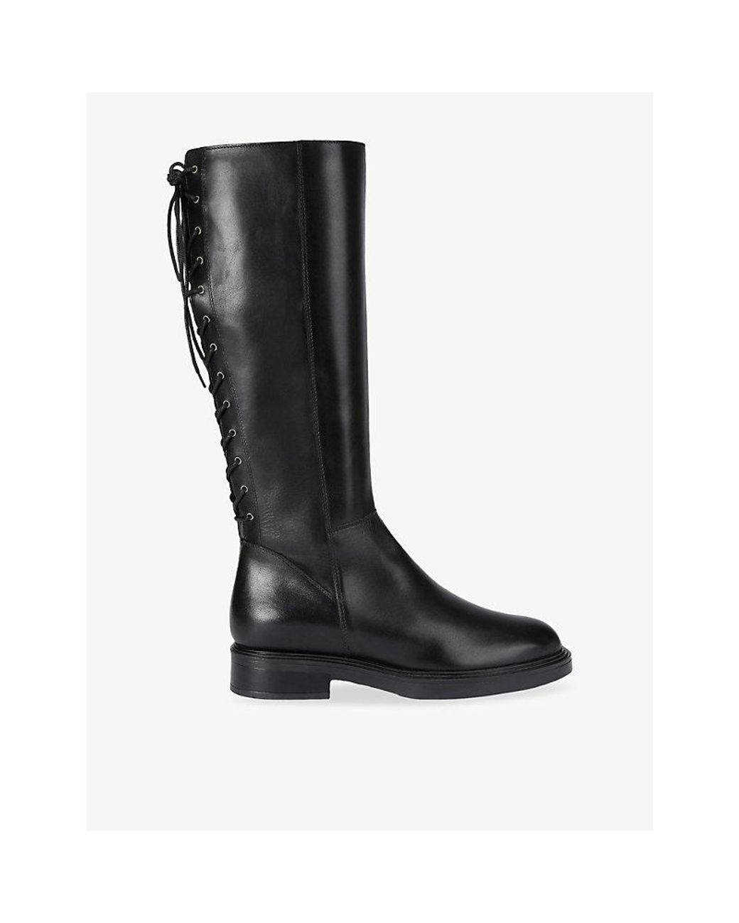 Carvela Kurt Geiger Trento Leather Knee-High Boots in Black | Lyst
