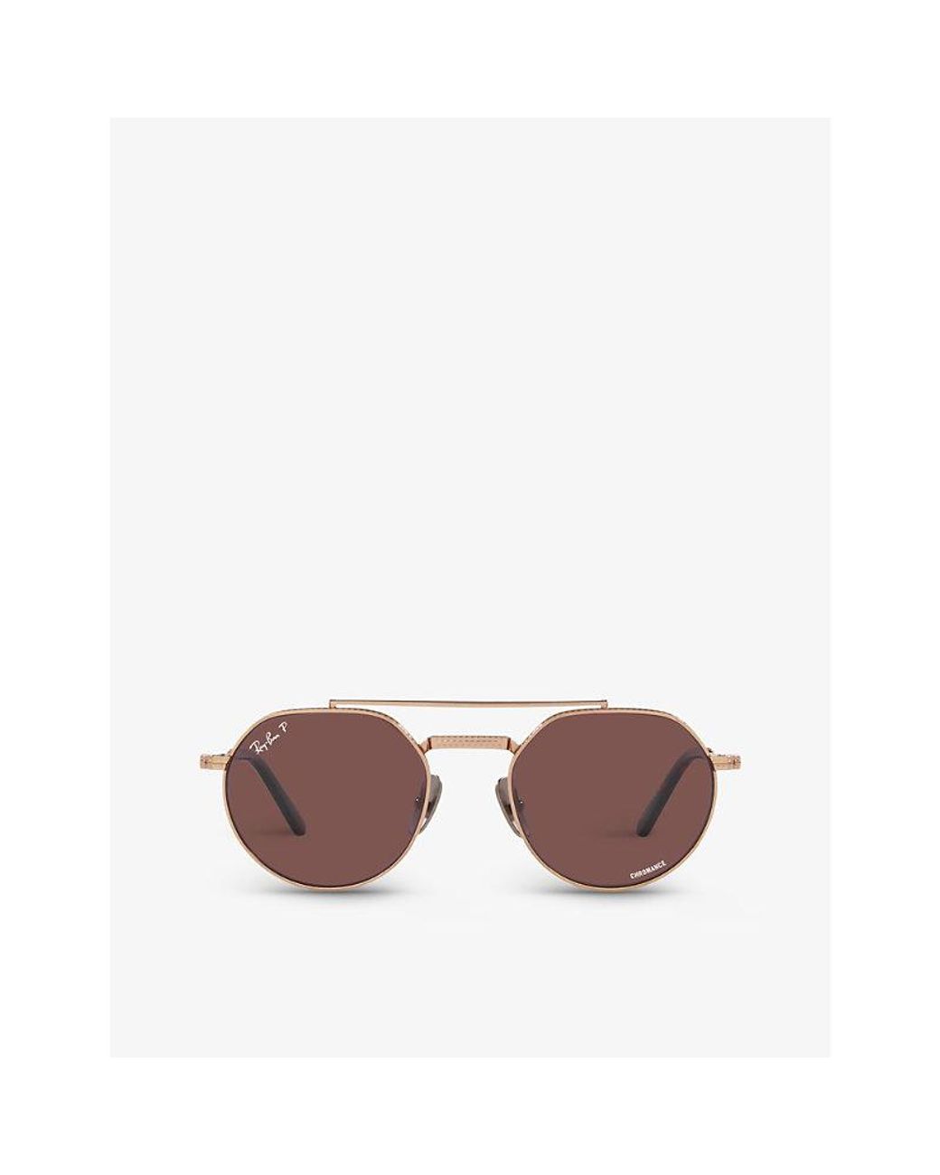 Ray-Ban Rb8265 Jack Ii Aviator-frame Titanium Sunglasses in Purple | Lyst