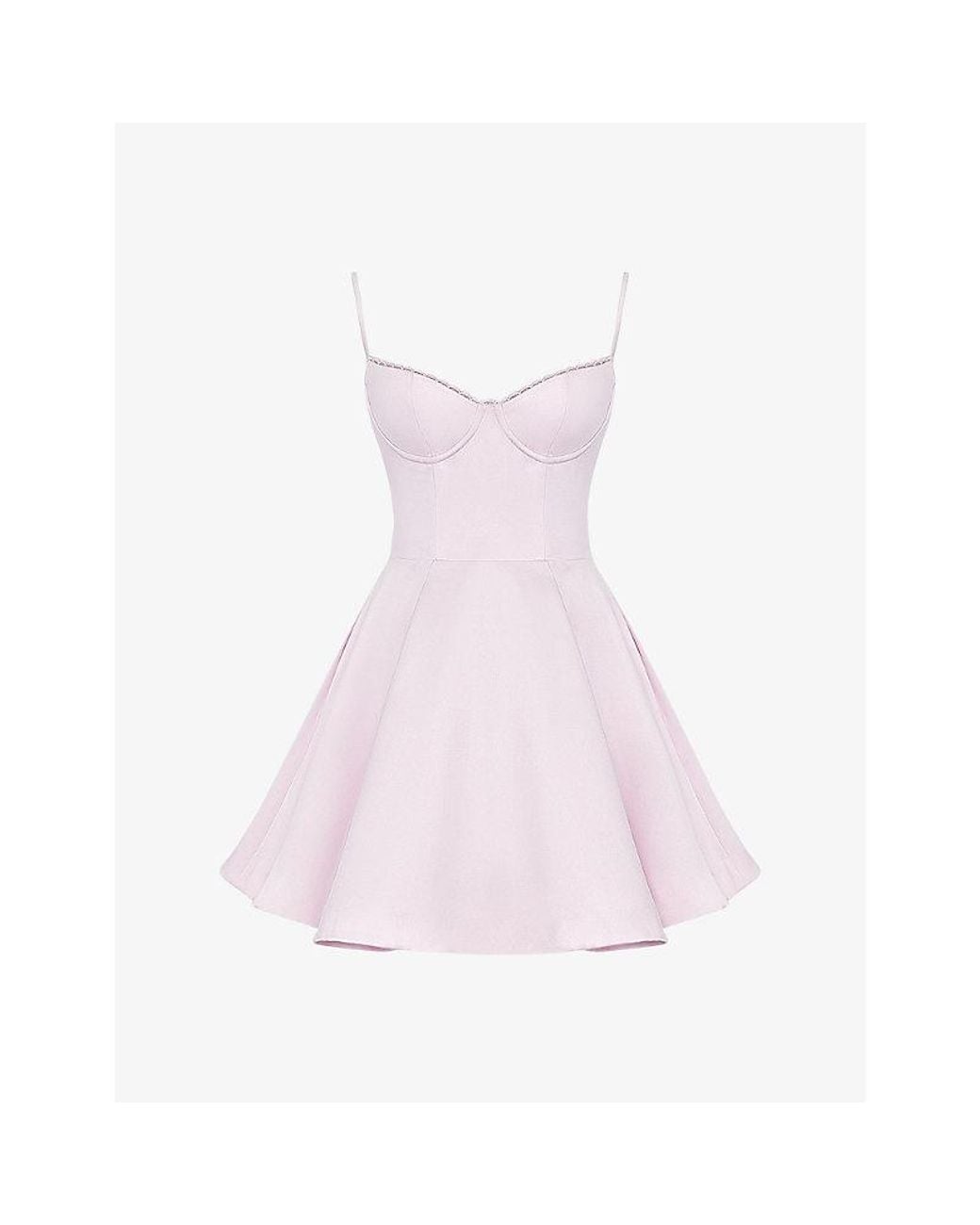 House Of Cb Minimoiselle Tulle Satin Mini Dress in Pink | Lyst