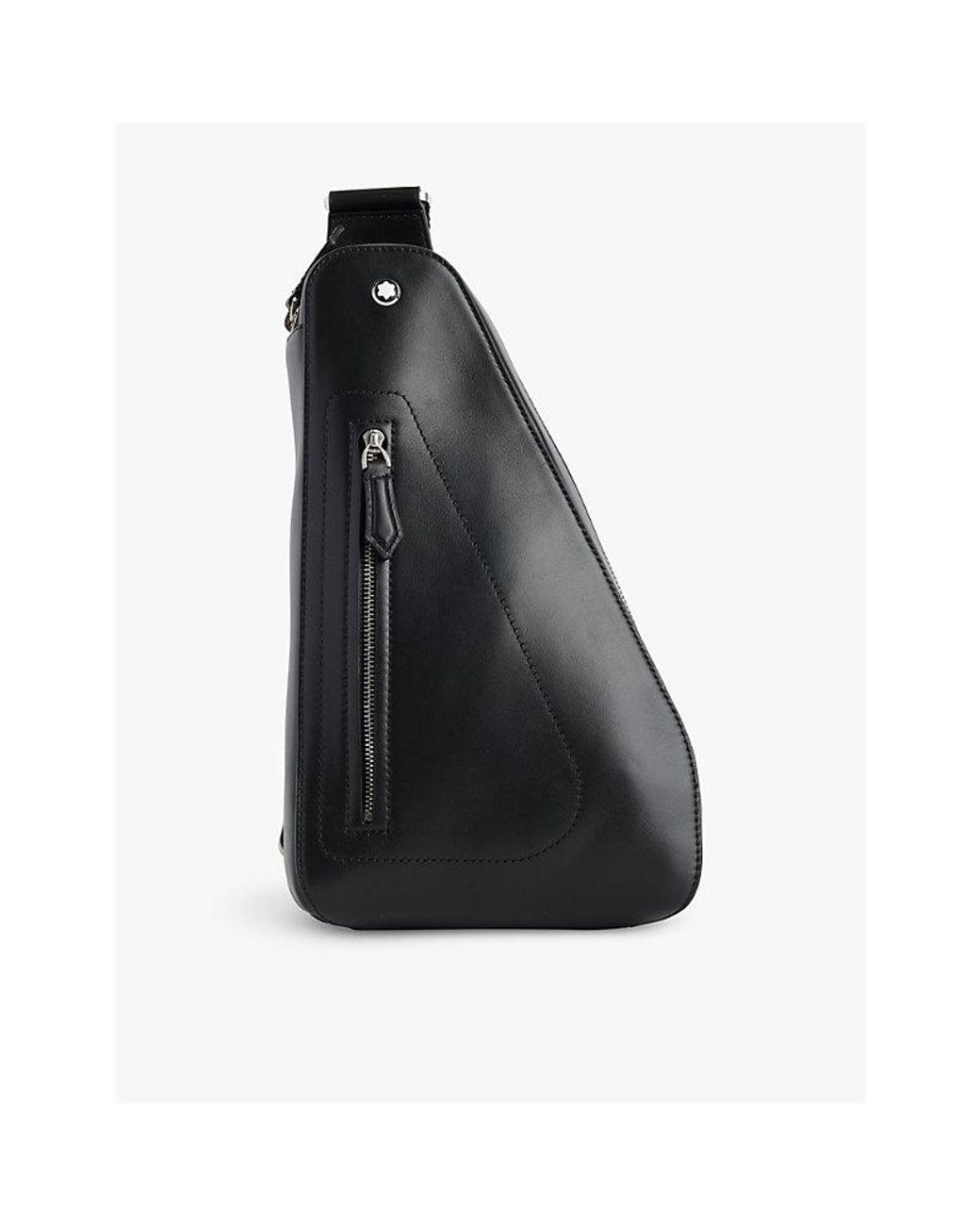 Montblanc Soft Compact Leather Cross-body Bag in Black for Men | Lyst