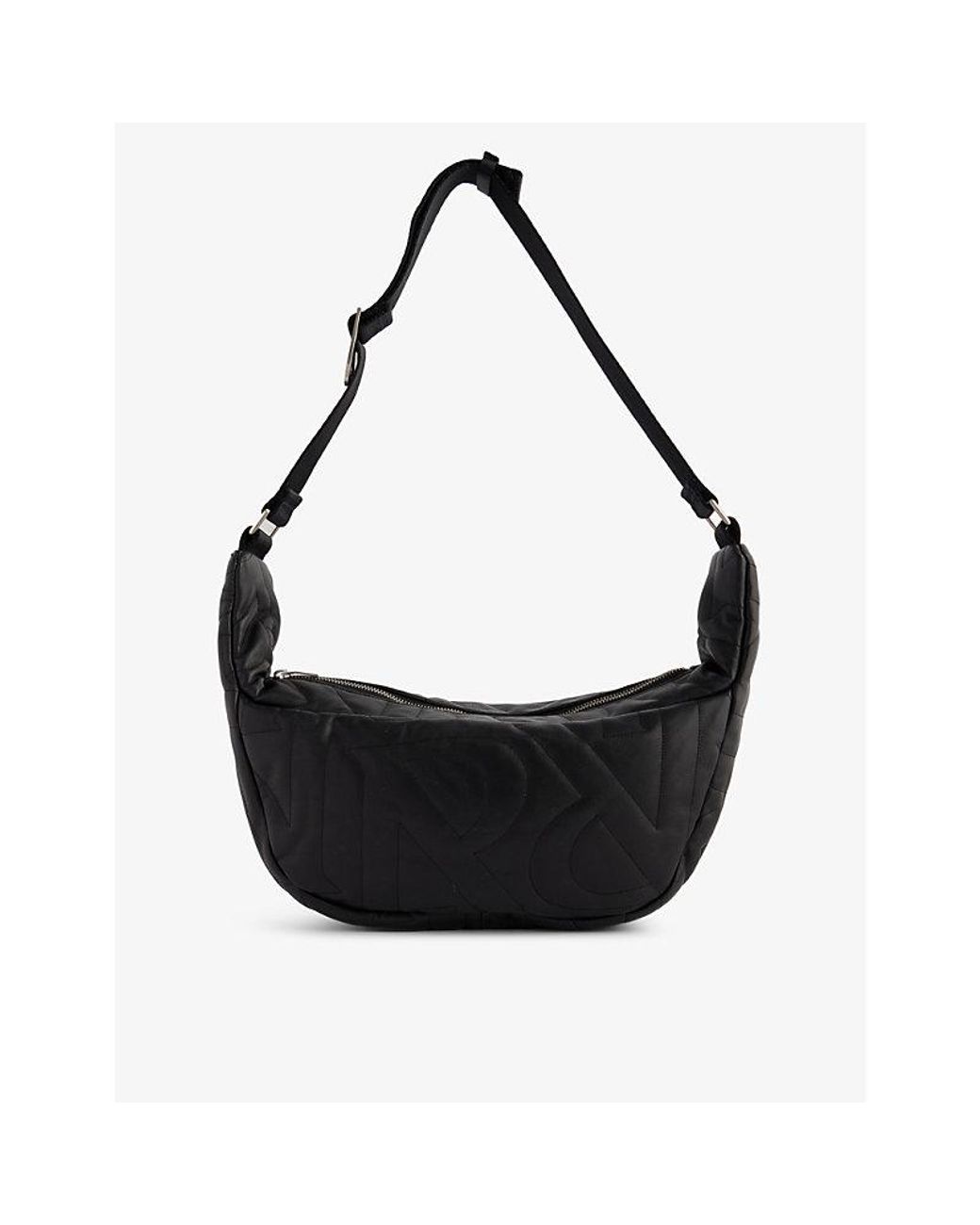 Represent Brand-plaque Quilted Leather Cross-body Bag in Black for Men ...