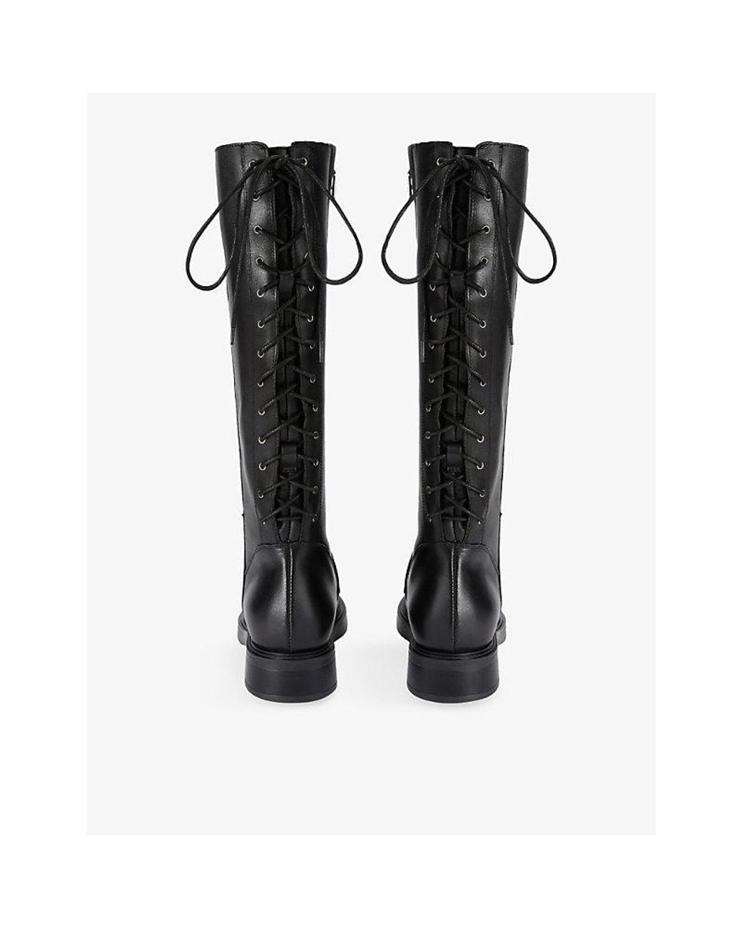 Carvela Kurt Geiger Trento Leather Knee-High Boots in Black | Lyst