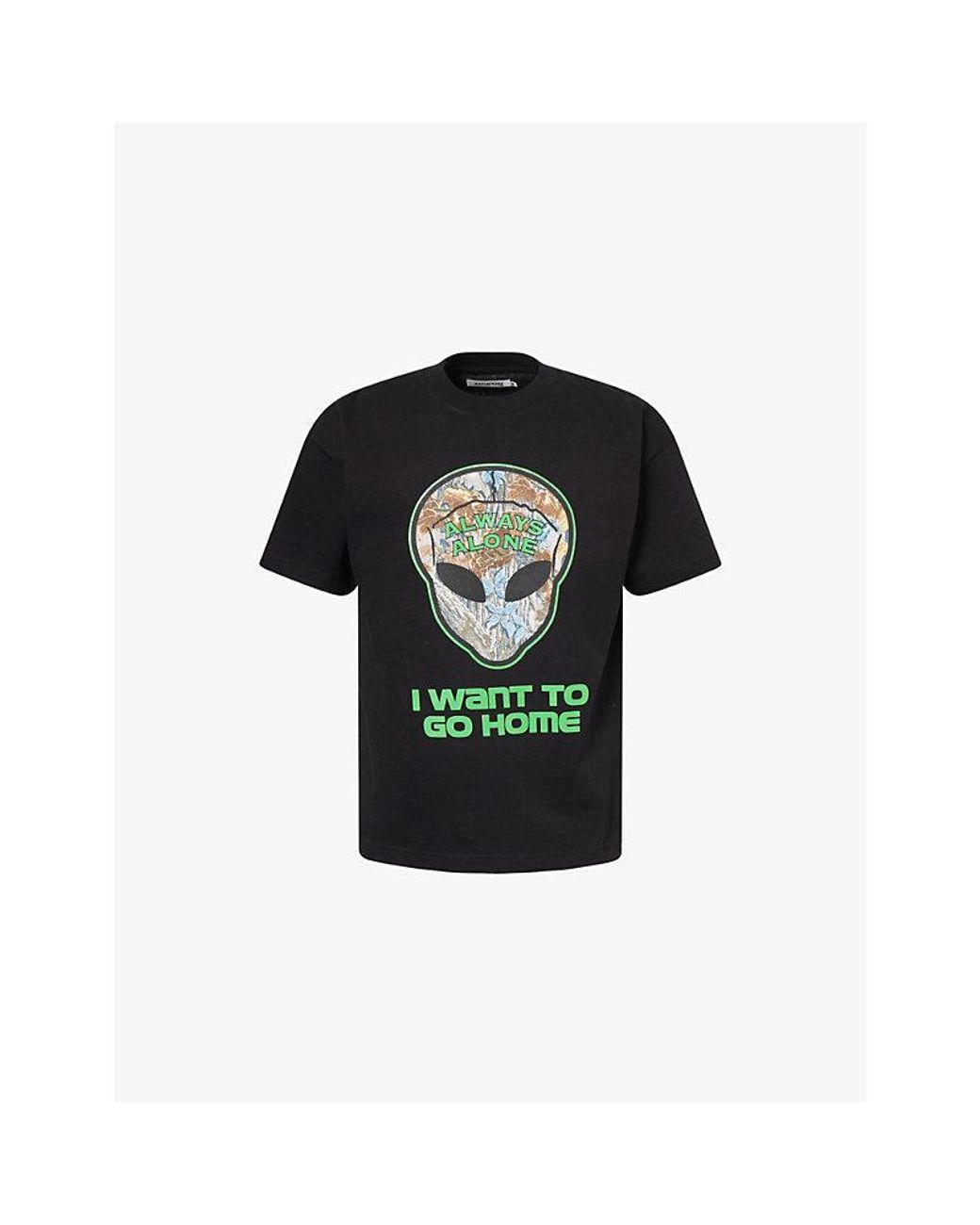 ANTI SOCIAL SOCIAL CLUB Redneck Alien Graphic-Print Cotton T-Shirt in ...