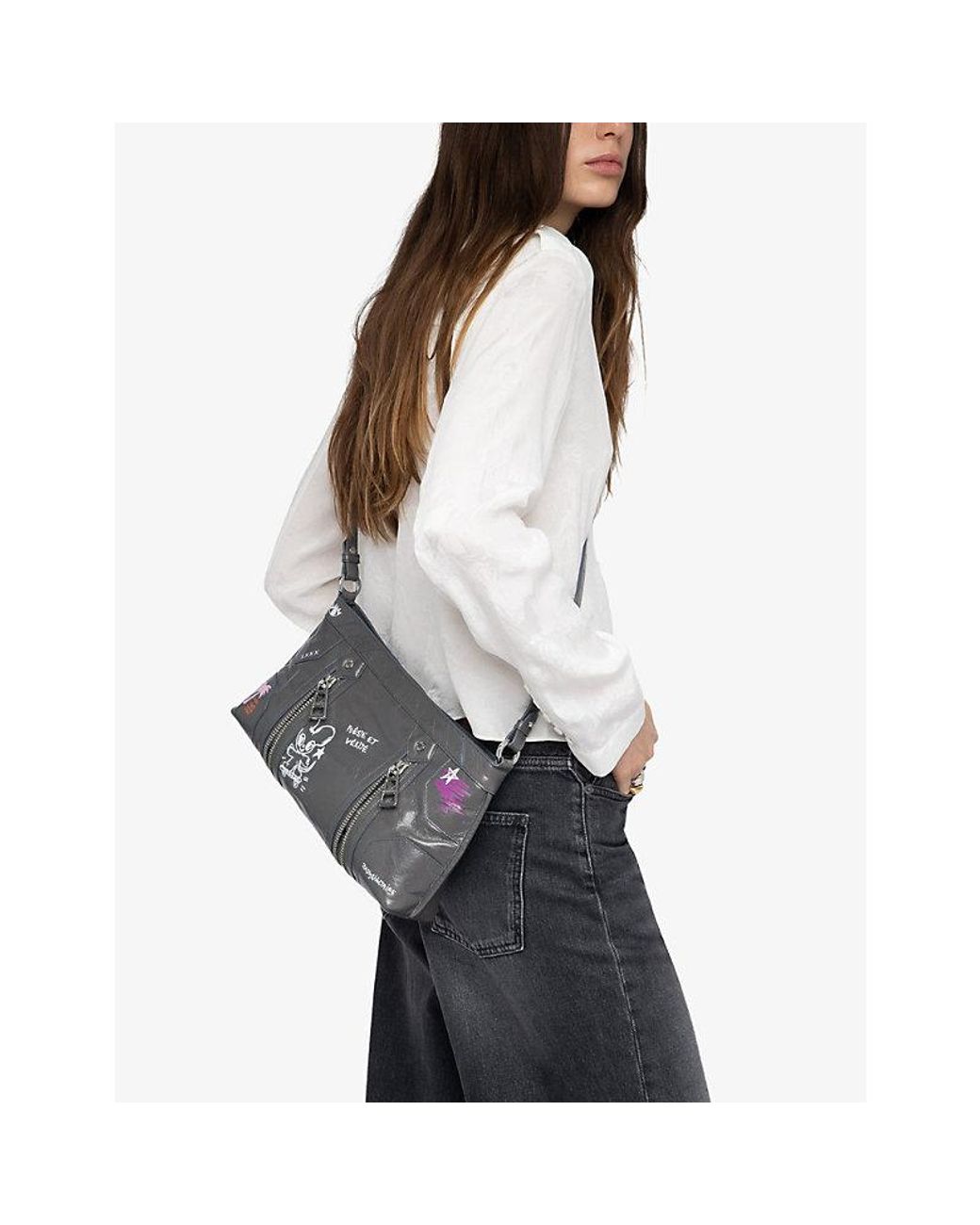 Zadig & Voltaire X Humberto Cruz Sunny Moody Leather Cross-Body Bag in ...