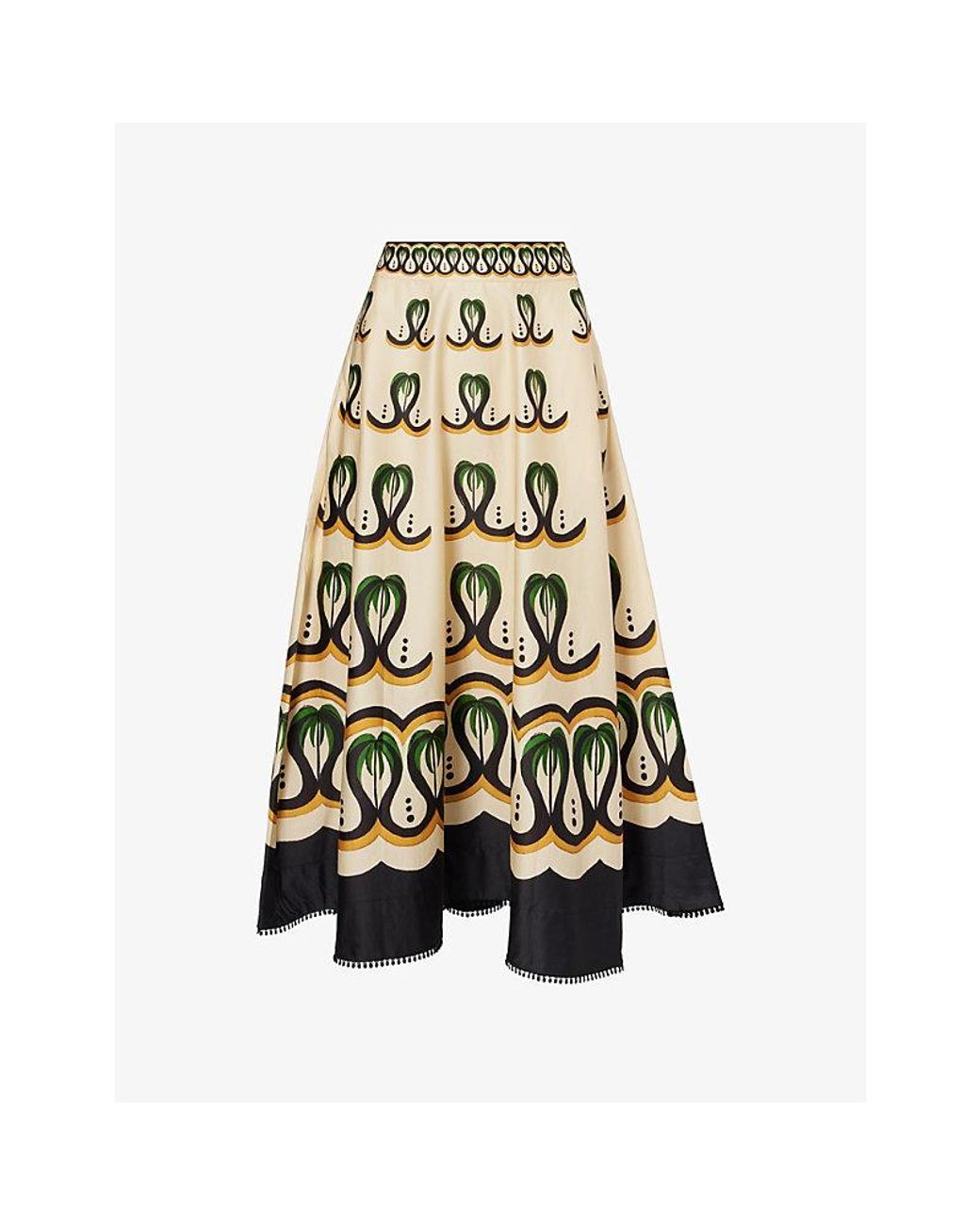 FARM Rio Tree Flow Cotton Maxi Skirt | Lyst
