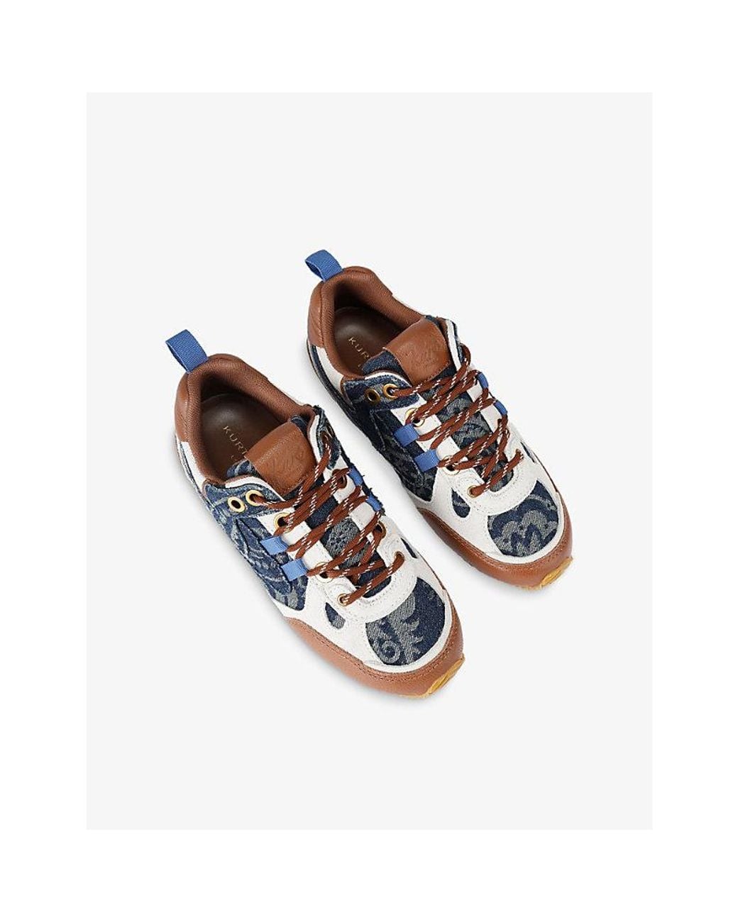 Kurt Geiger K Slim Denim Trainers in Blue | Lyst UK