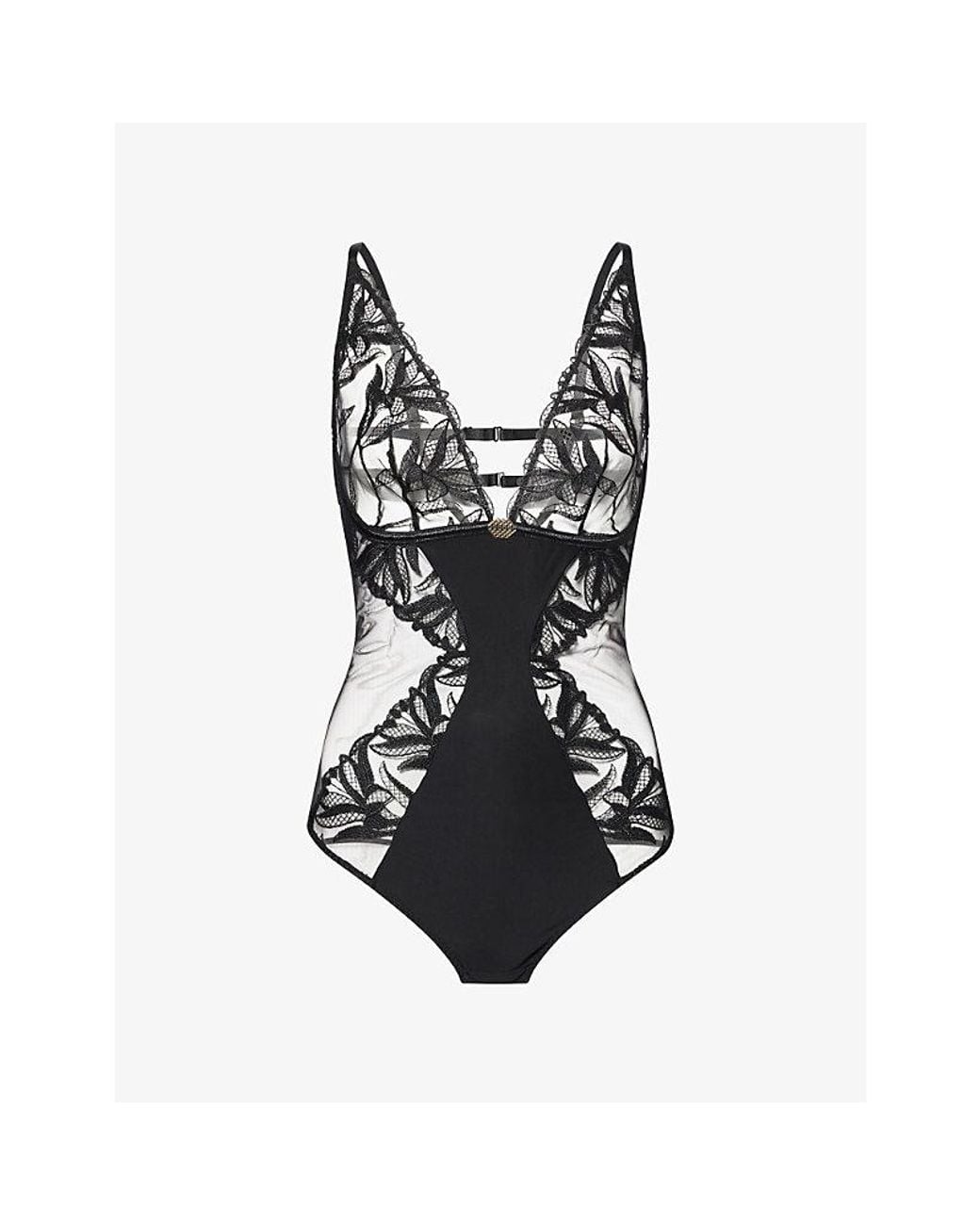 Aubade Sweet Euphoria Plunge Lace Body in Black | Lyst