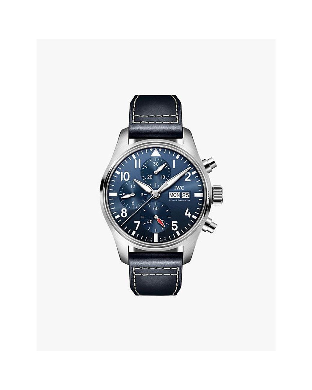 IWC Schaffhausen Pilot's Chronograph Stainless-steel Automatic Watch in ...