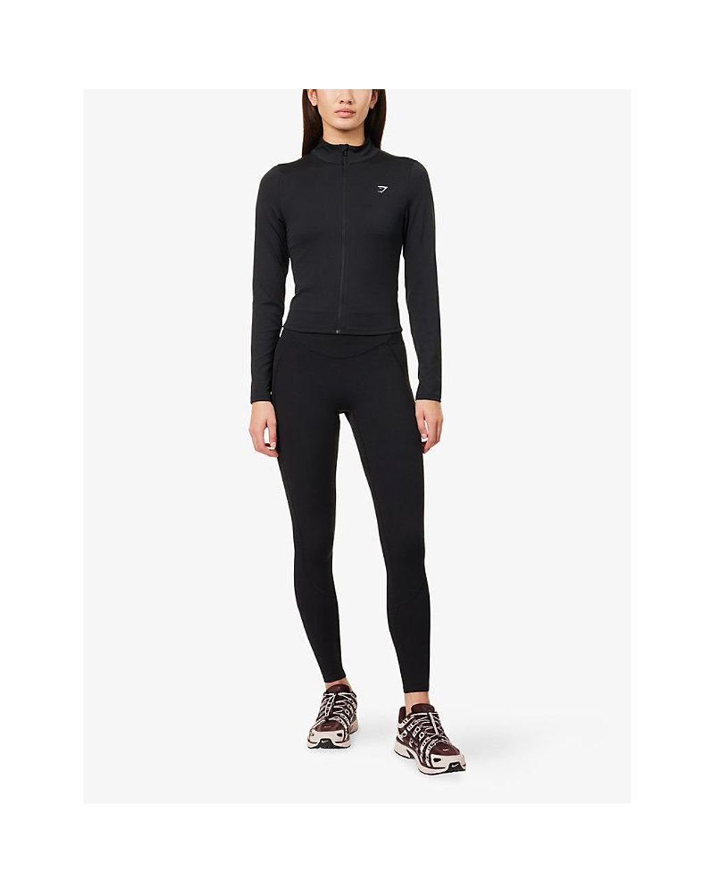GYMSHARK Training Zip-Up Stretch-Jersey Jacket in Blue | Lyst UK