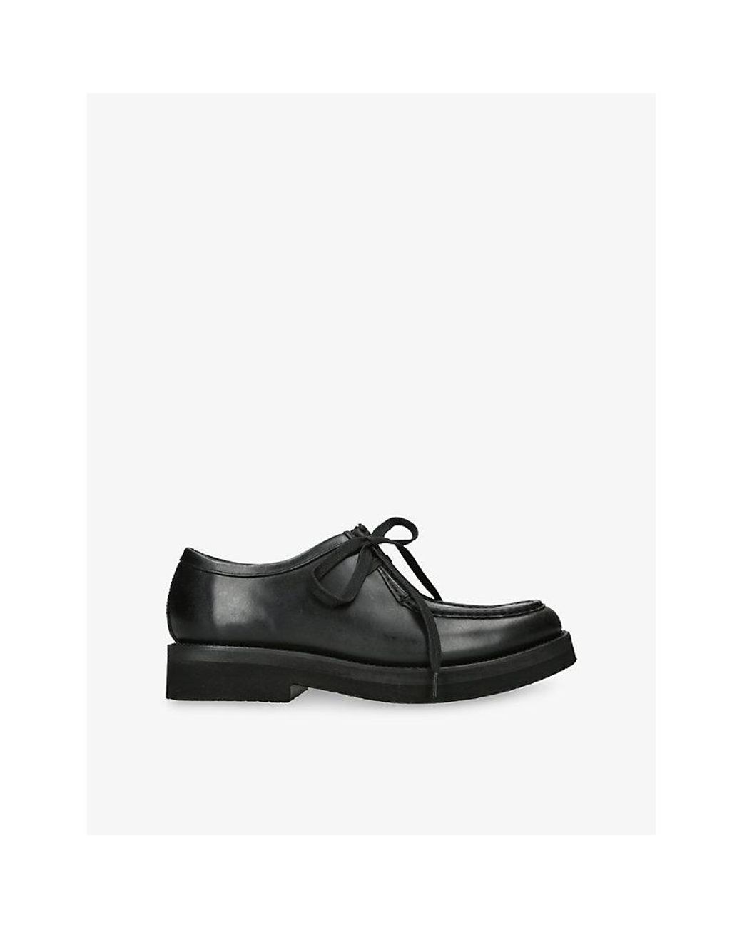 Grenson Clarkson Leather Derby Shoes in Black for Men | Lyst