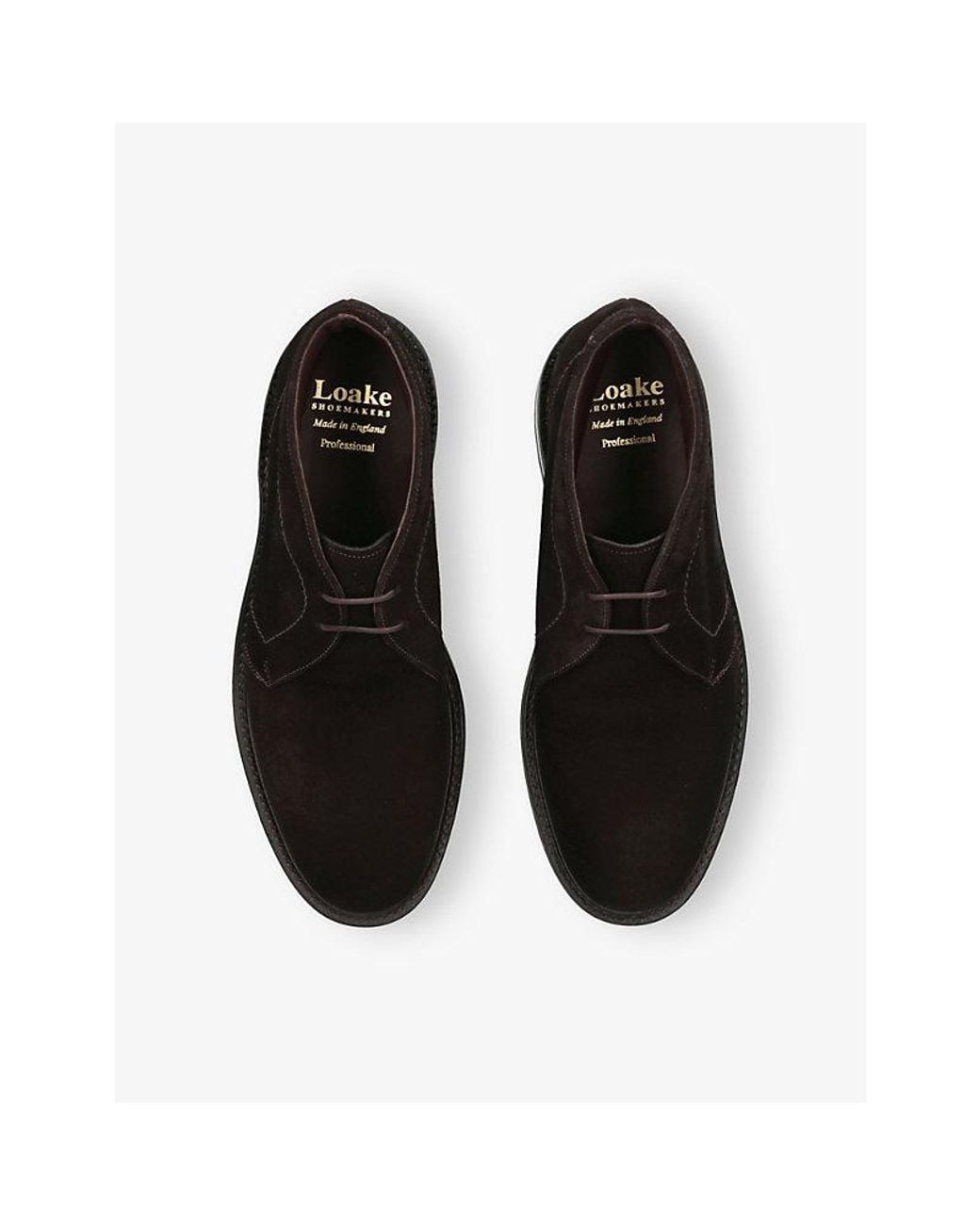 Loake Berkeley Suede Boots in Black for Men | Lyst
