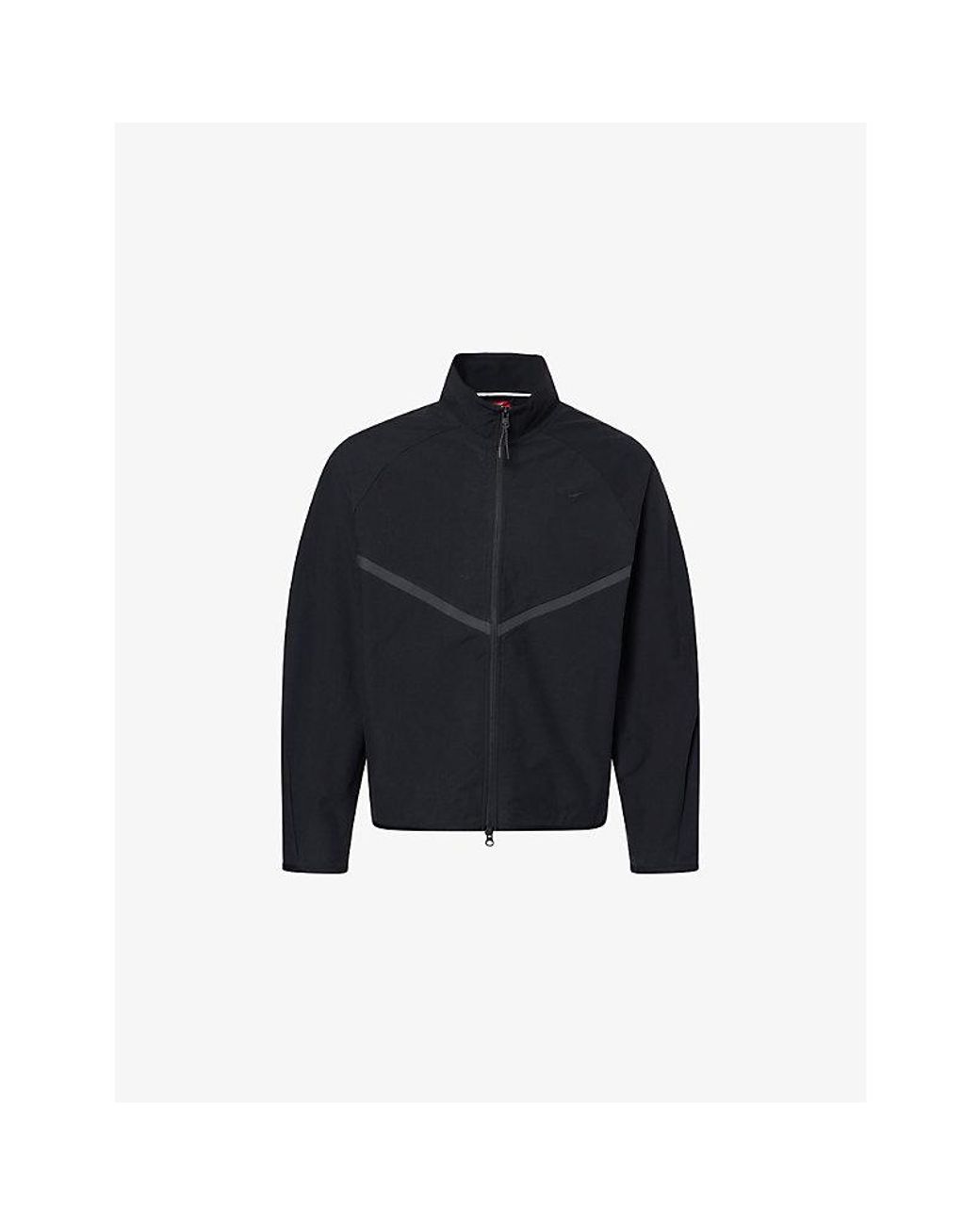 Nike Sport Tech Stretch-Woven Fleece Jacket in Black for Men | Lyst UK