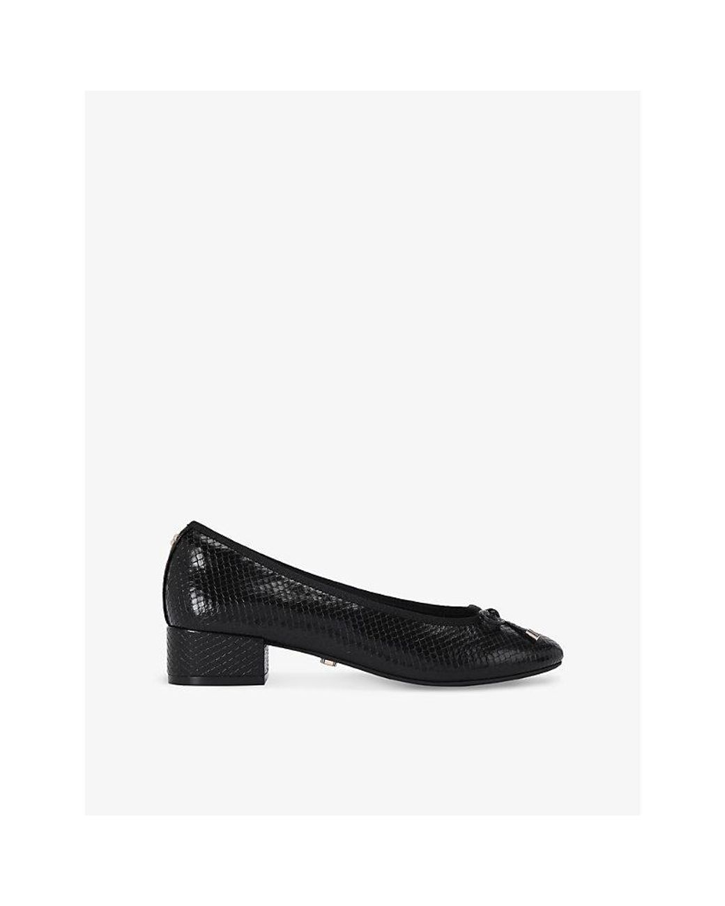 Carvela Kurt Geiger Nova Woven Ballet Pumps in Black | Lyst