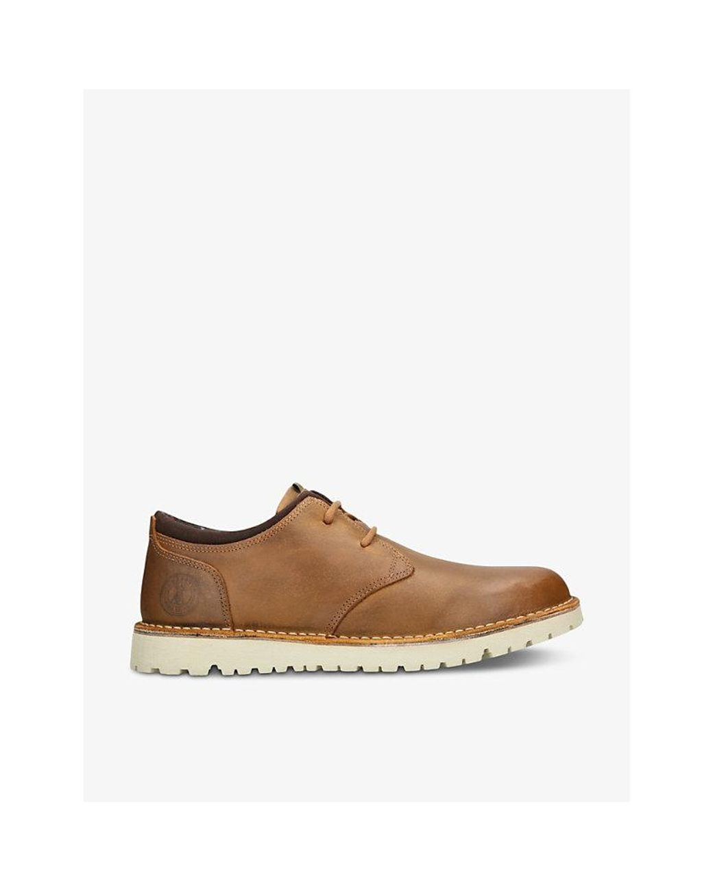 Barbour Acer Leather Derby Shoes in Brown for Men | Lyst