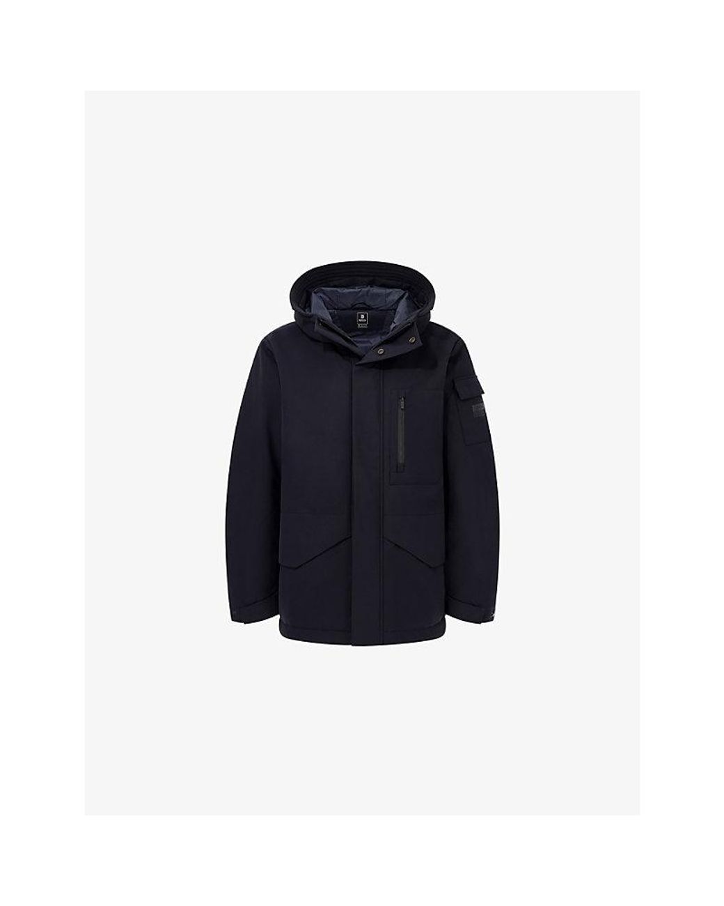 BOGGI Technical Fabric B Tech Parka Jacket in Blue for Men | Lyst