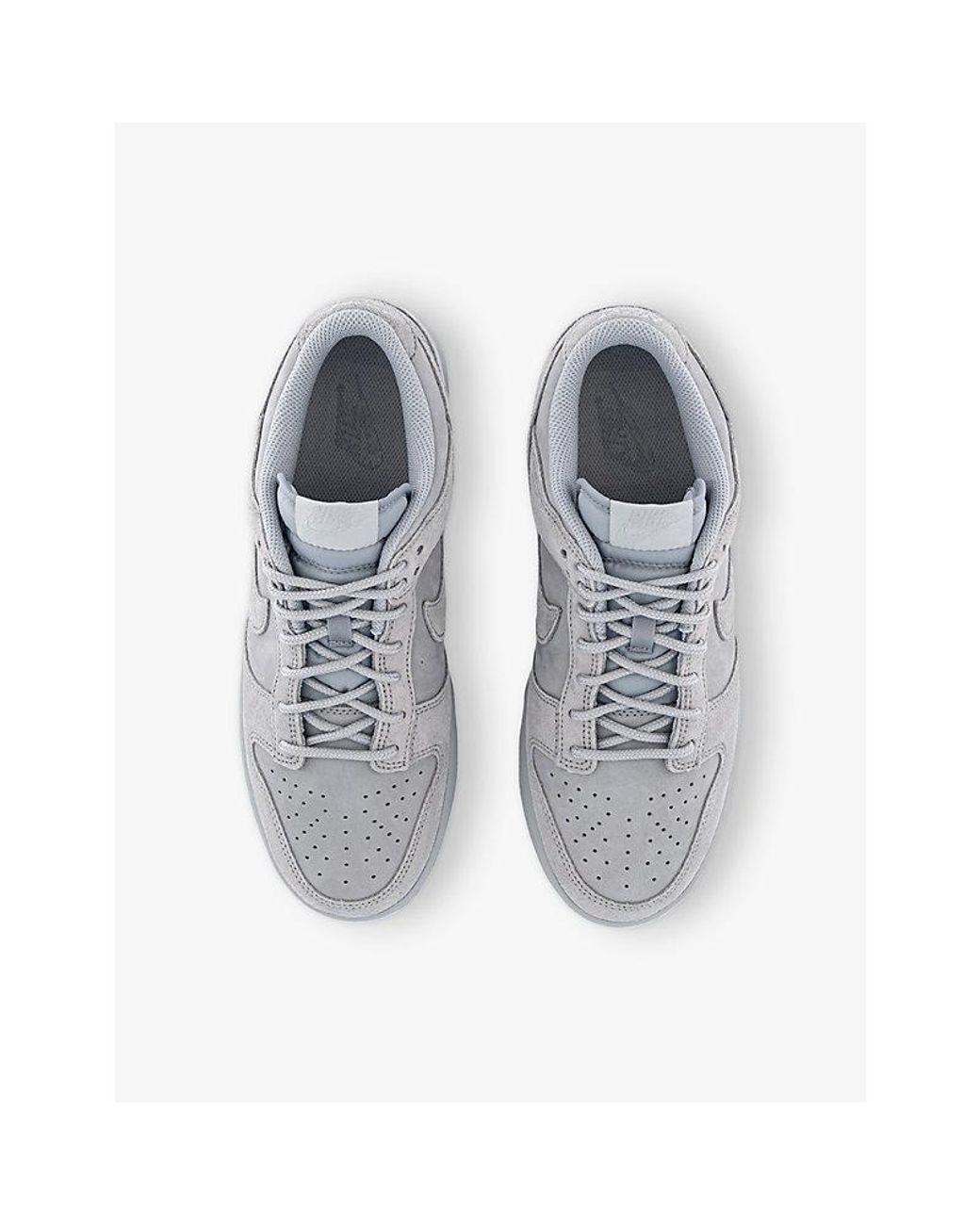 Nike Dunk Low Suede Trainers in Grey for Men | Lyst UK