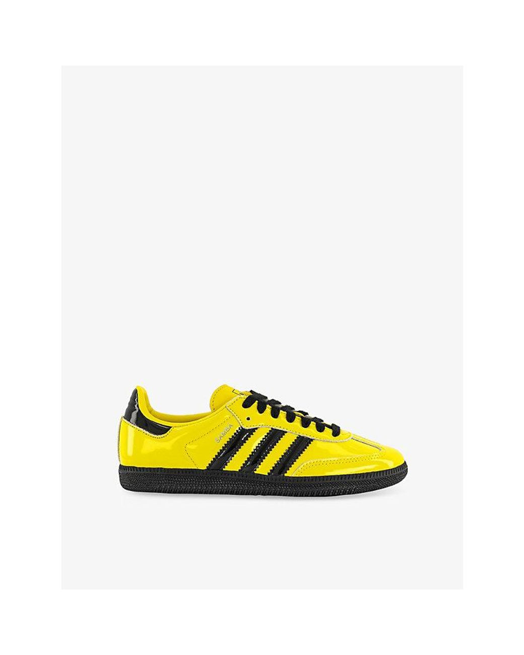 adidas Samba Og Patent Leather Trainers in Yellow | Lyst