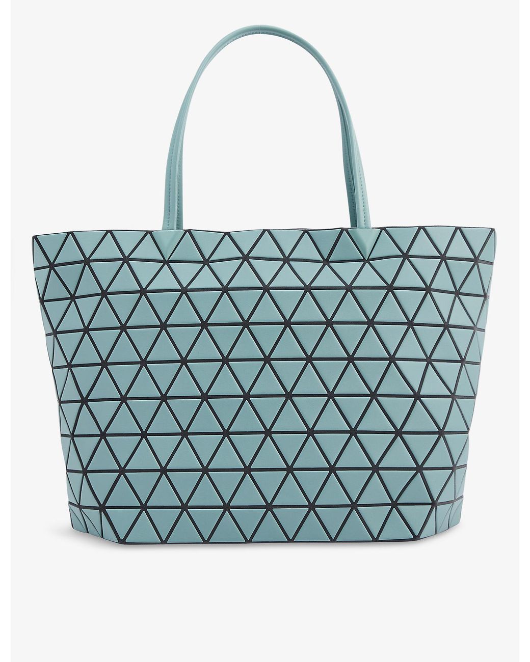 Issey Miyake Green Leather Bateau Shell Tote Bag in Blue | Lyst